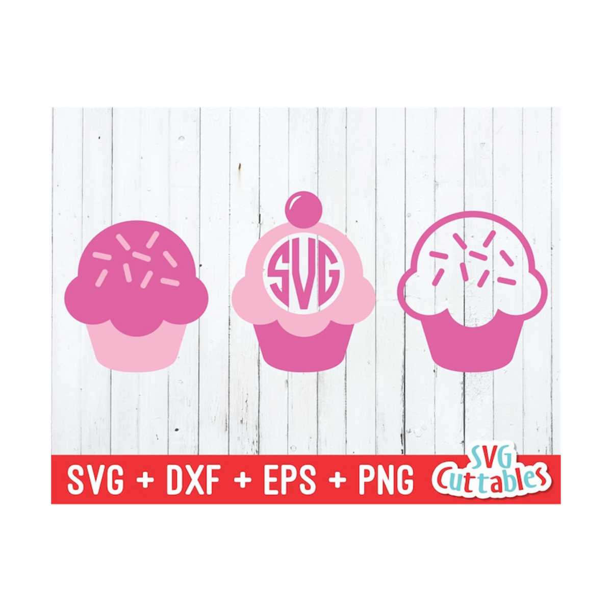 Cupcake svg - Cupcake Cut File - Monogram Frame - Cupcake Wi | Inspire ...
