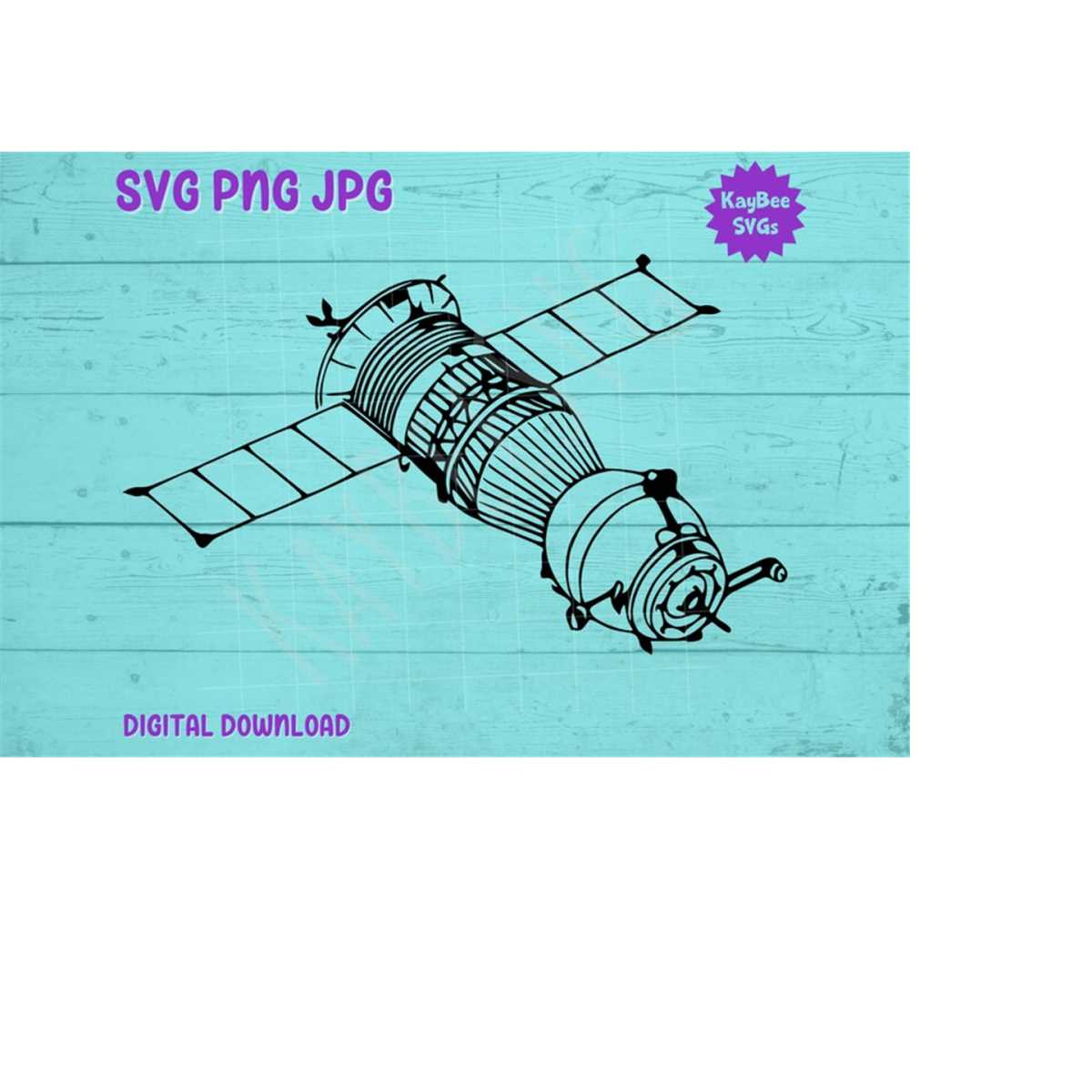 Space Station SVG PNG JPG Clipart Digital Cut File Download | Inspire ...