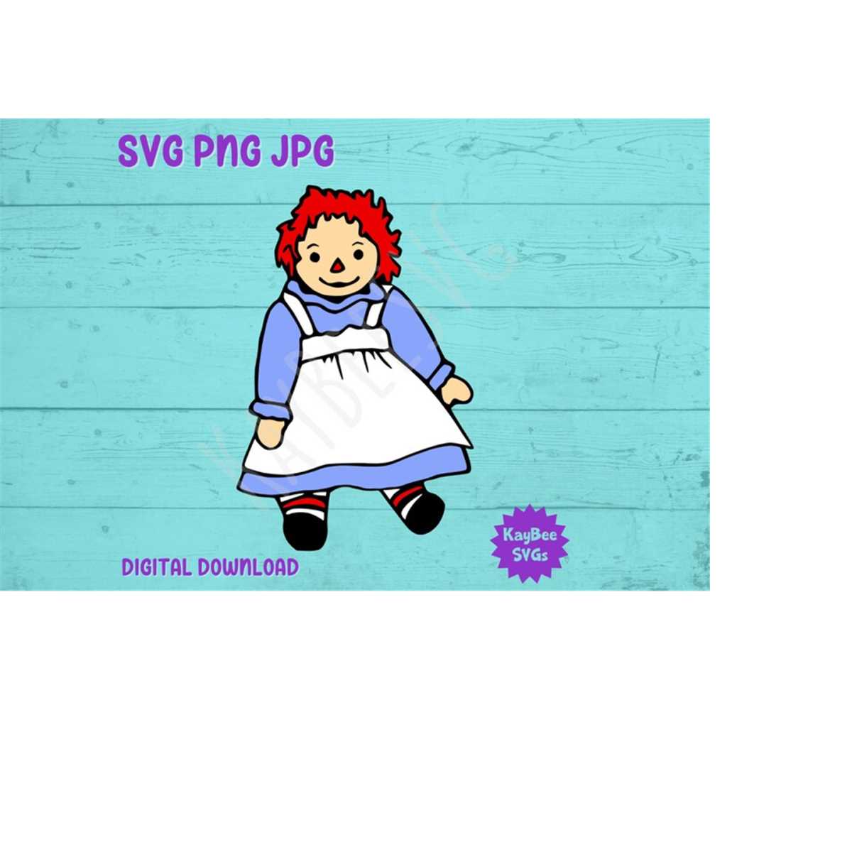 Rag Doll Toy SVG PNG JPG Clipart Digital Cut File Download f - Inspire ...