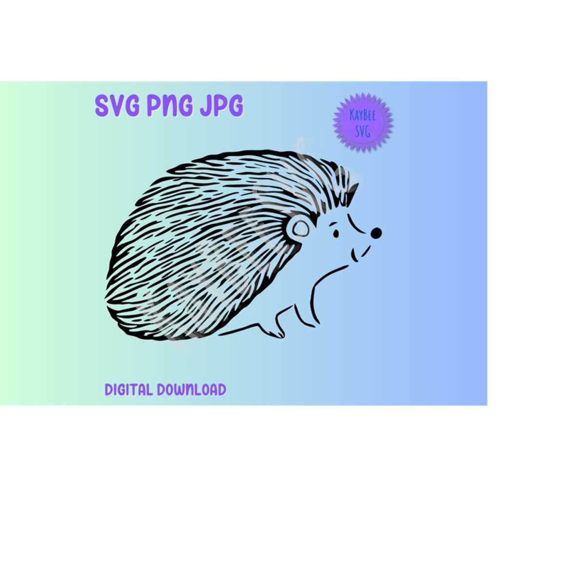Hedgehog SVG PNG JPG Clipart Digital Cut File Download for C | Inspire ...