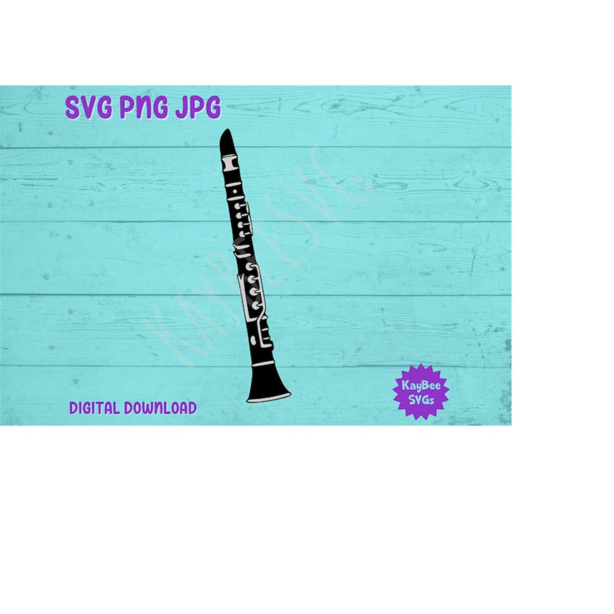 Clarinet SVG PNG JPG Clipart Digital Cut File Download for C - Inspire ...