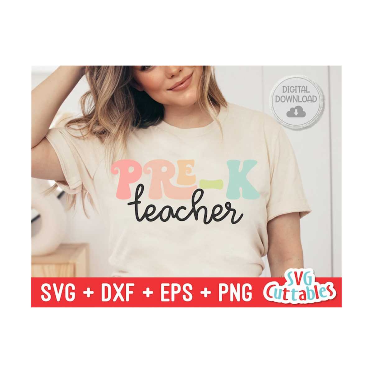 Pre-K Teacher svg - Pre-K Cut File - Teacher svg - dxf - eps | Inspire Uplift