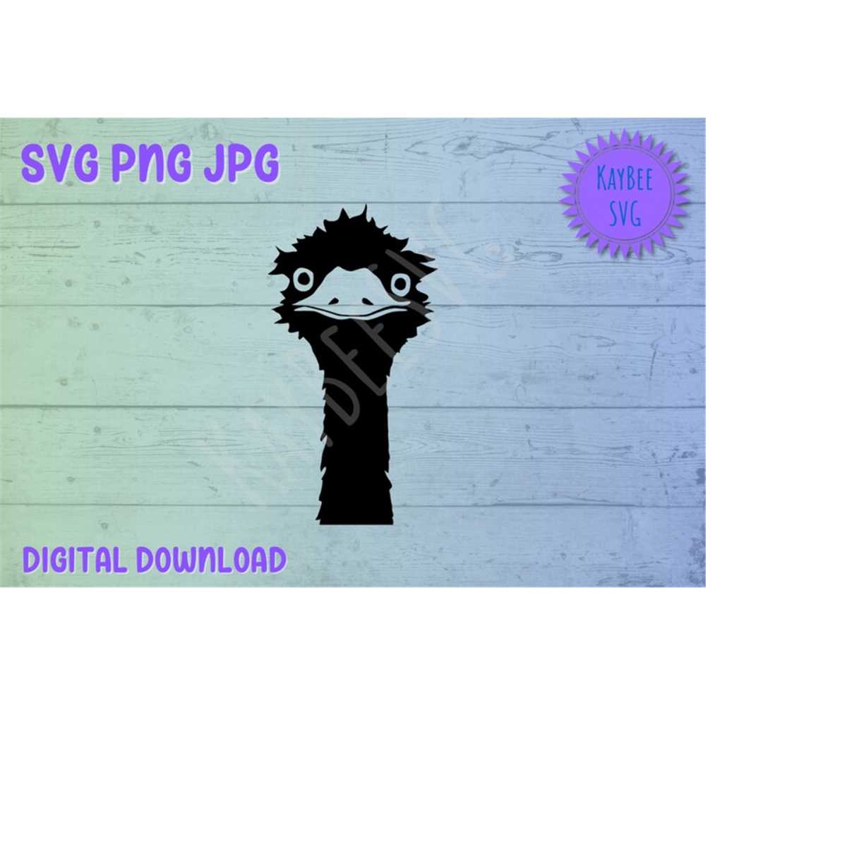 Peeking Emu SVG PNG JPG Clipart Digital Cut File Download fo | Inspire ...