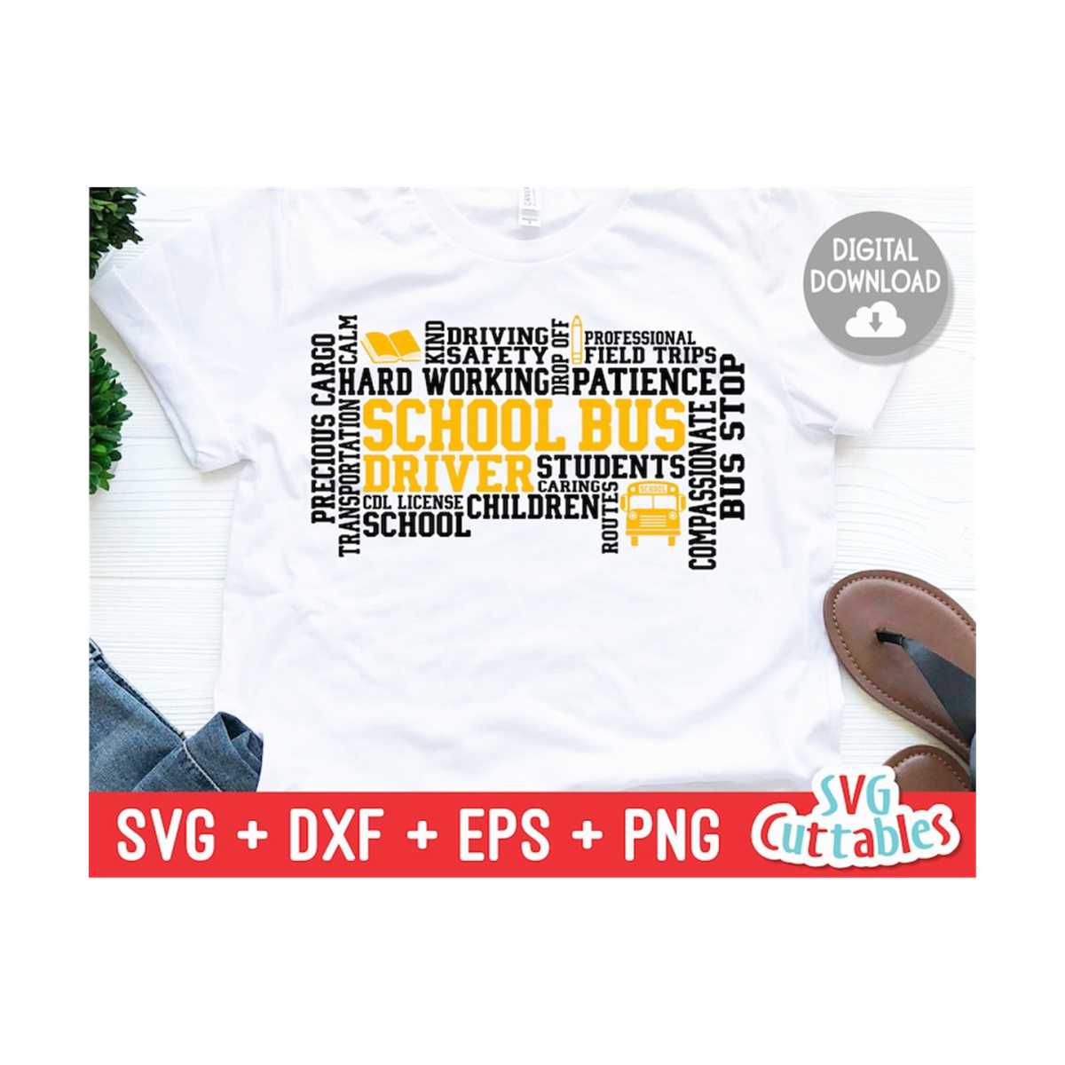 School Bus Driver svg - Word Art - svg - dxf - eps - png - C | Inspire ...