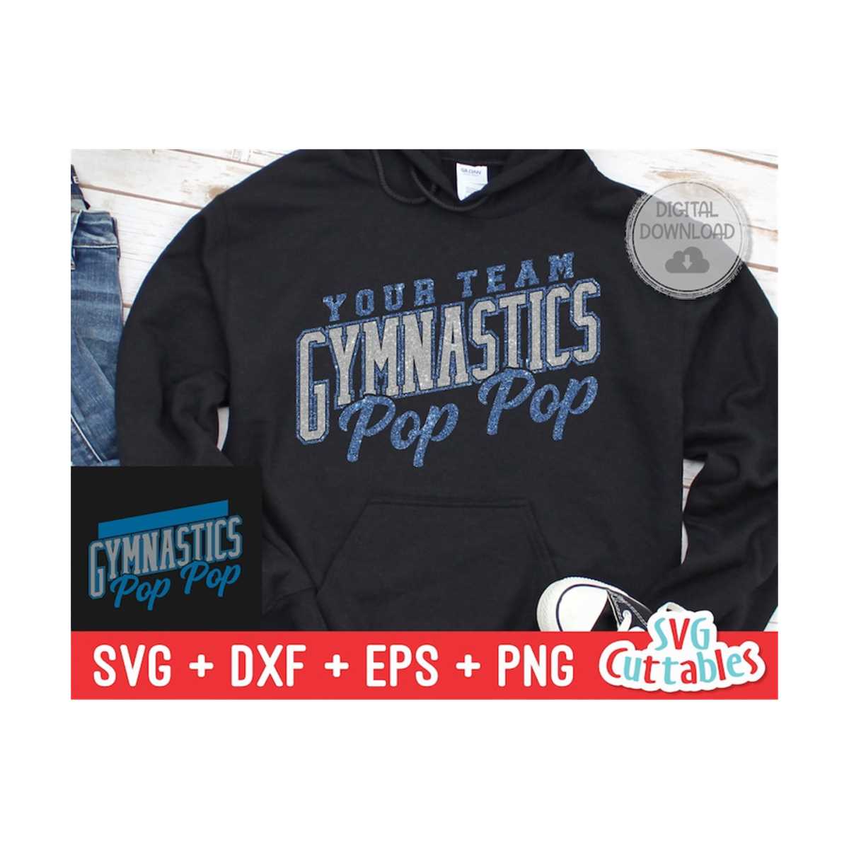 Gymnastics Pop Pop svg - Gymnastics Cut File - Gymnastics Te | Inspire ...
