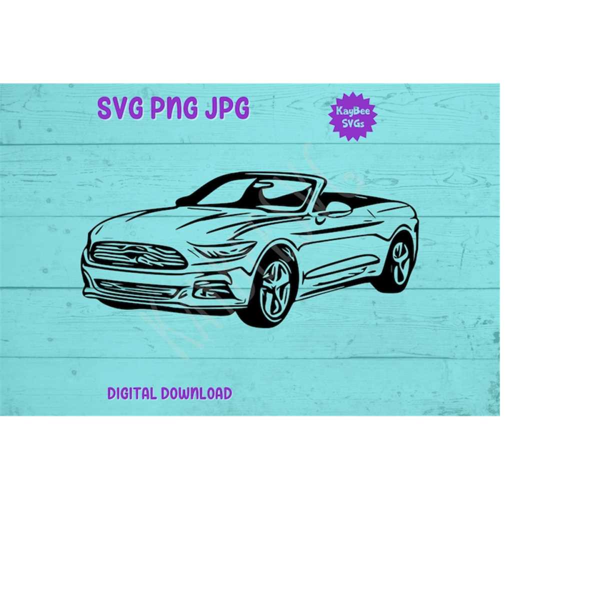Convertible Sports Car SVG PNG JPG Clipart Digital Cut File | Inspire ...