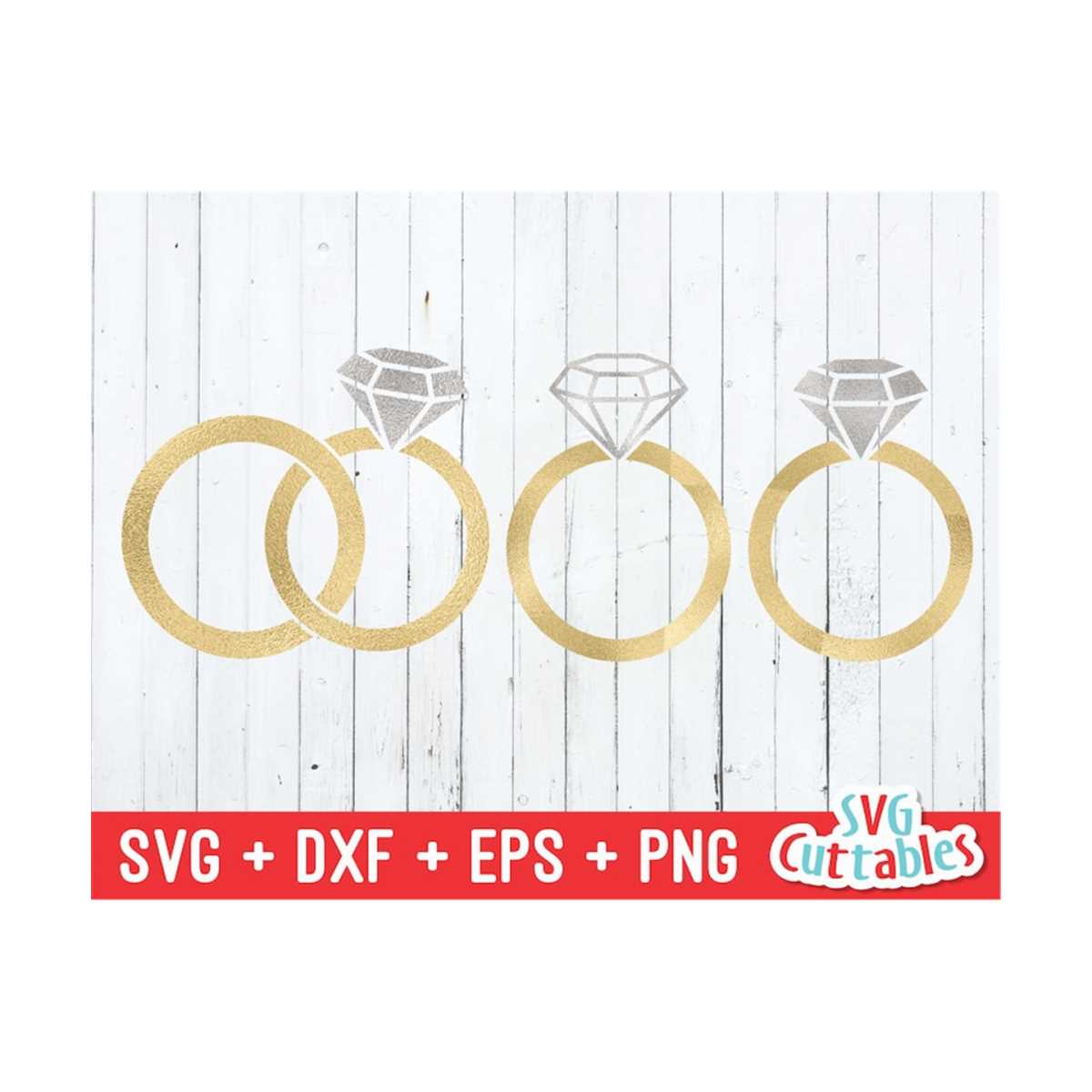 Wedding Ring svg - Wedding Cut File - Rings - svg - dxf - ep | Inspire ...