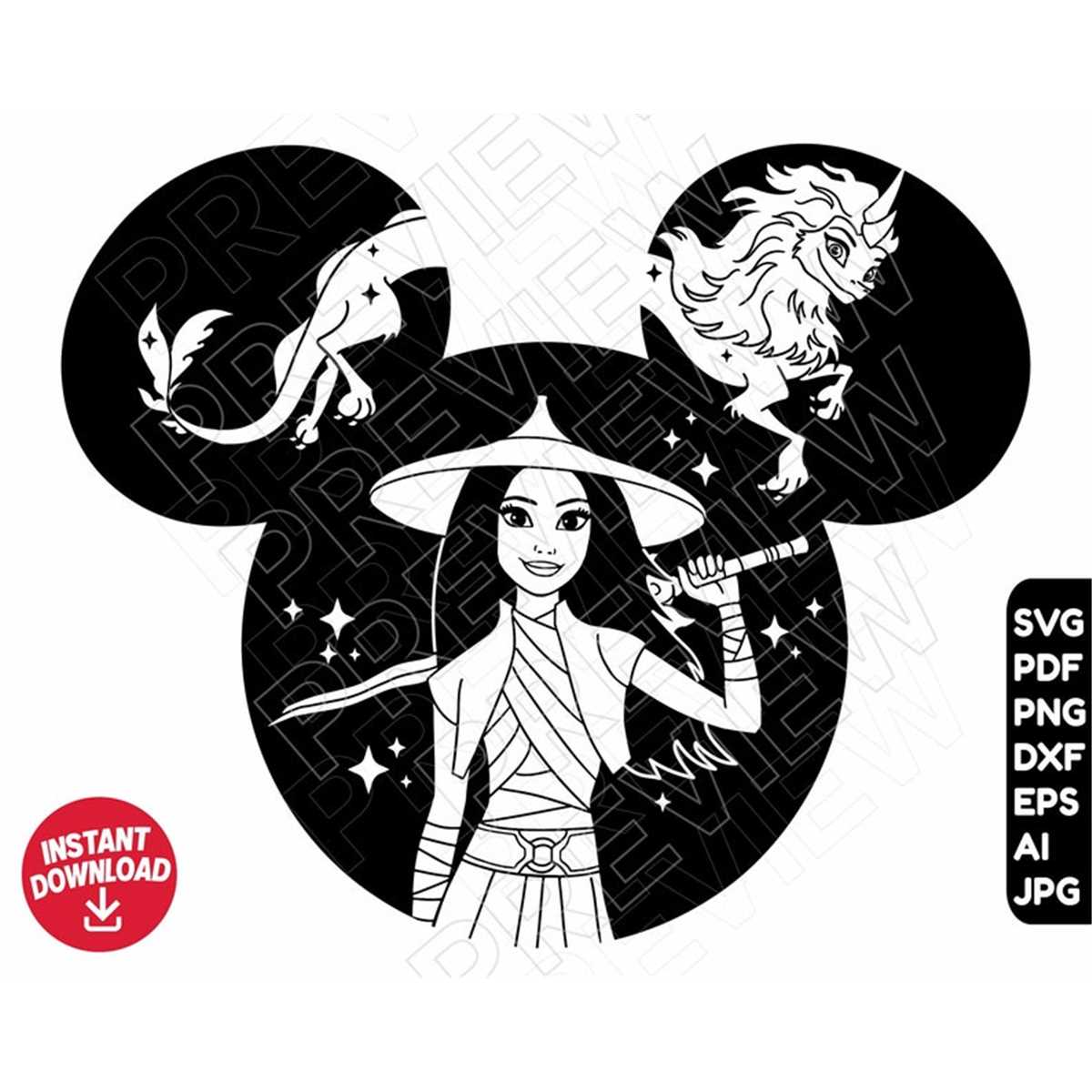 Raya and the last dragon SVG , Raya princess svg , cut file - Inspire ...