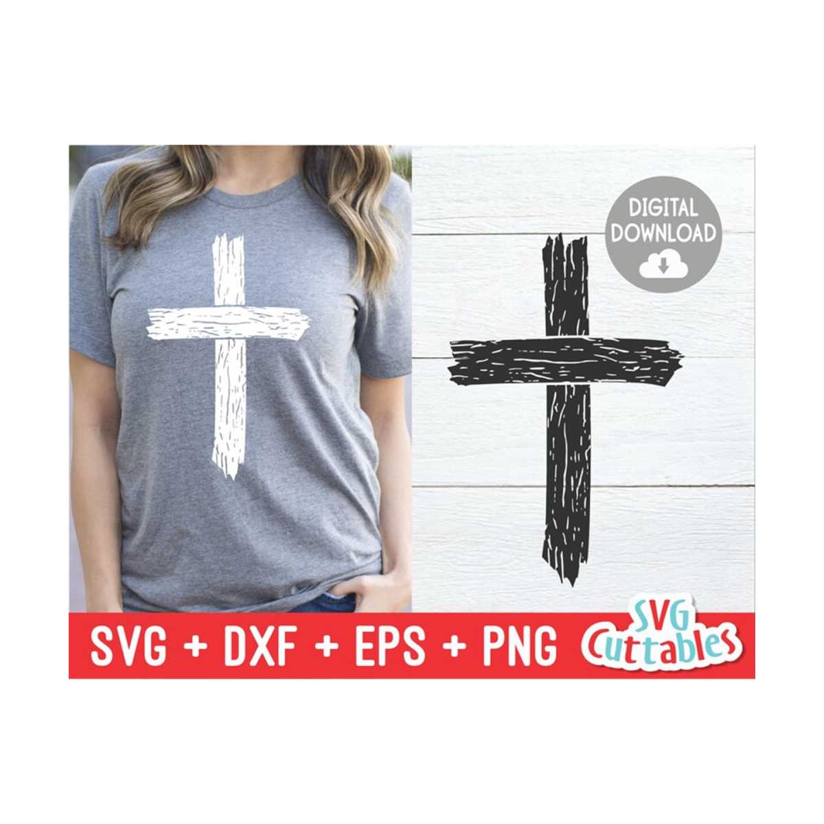 Distressed Cross svg - Cross Cut File - Distressed - Grunge - Inspire ...