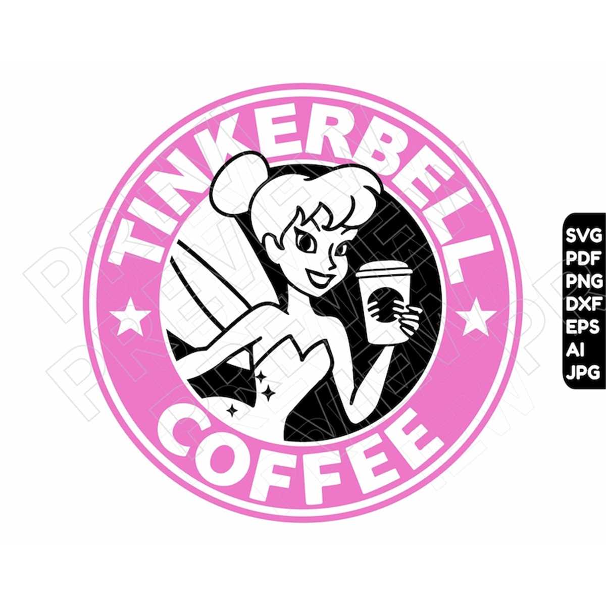 Tinkerbell SVG png dxf clipart cricut , cut file layered by - Inspire ...