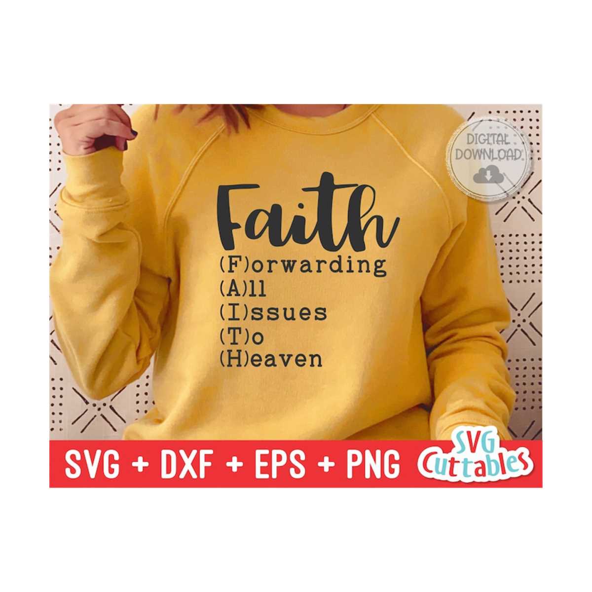 Faith Forwarding All Issues To Heaven svg - Faith svg - Quot - Inspire ...