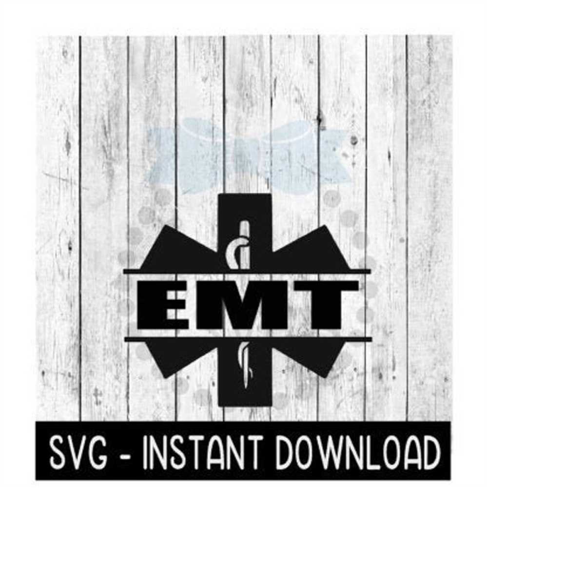 EMT Medical Symbol SVG, Emergency Symbol Split Frame SVG Fil - Inspire ...
