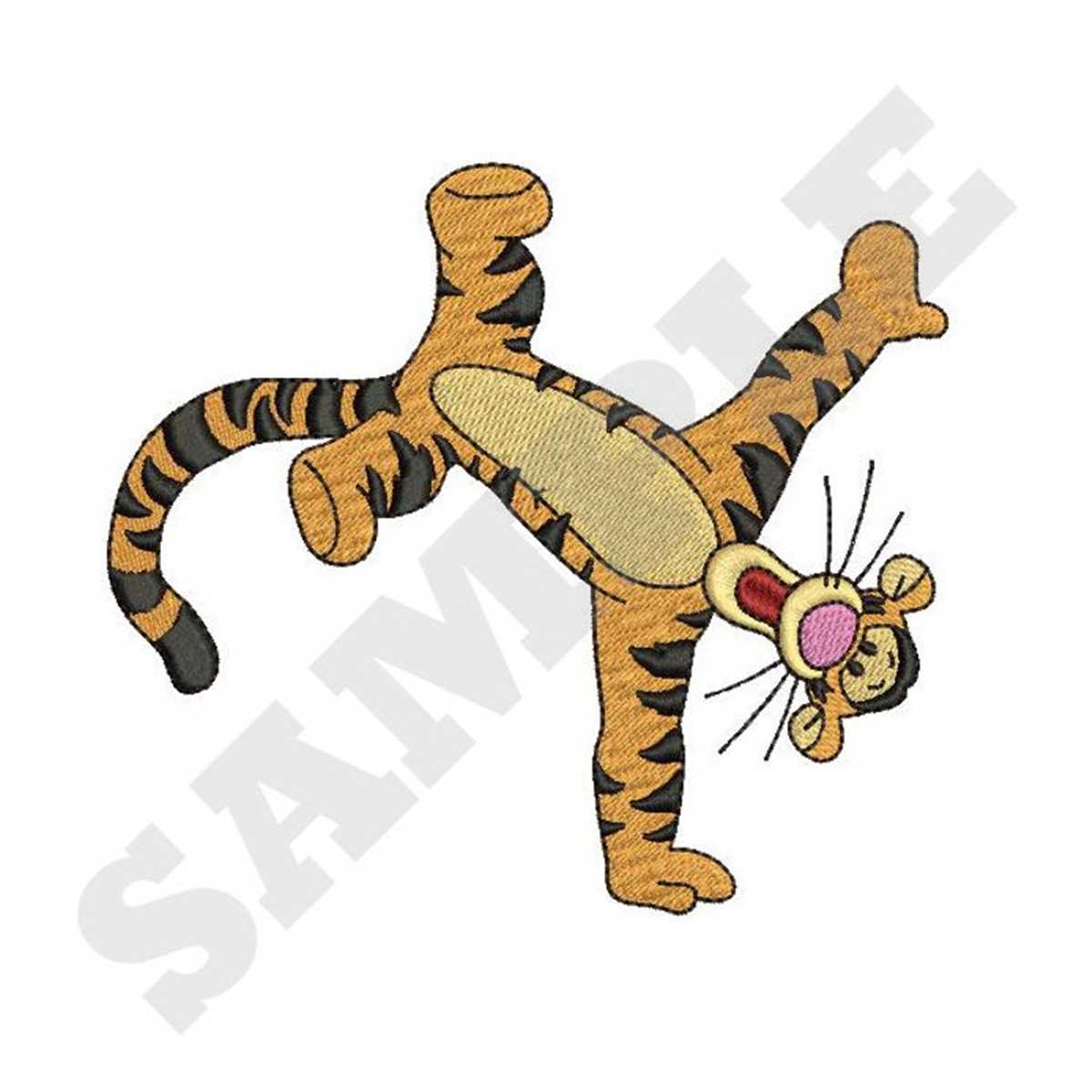 Tigger Handstand- Machine Embroidery Design | Inspire Uplift