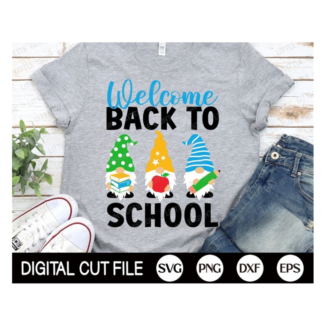Welcome Back To School SVG, Gnome Png, First Day Of School S - Inspire ...