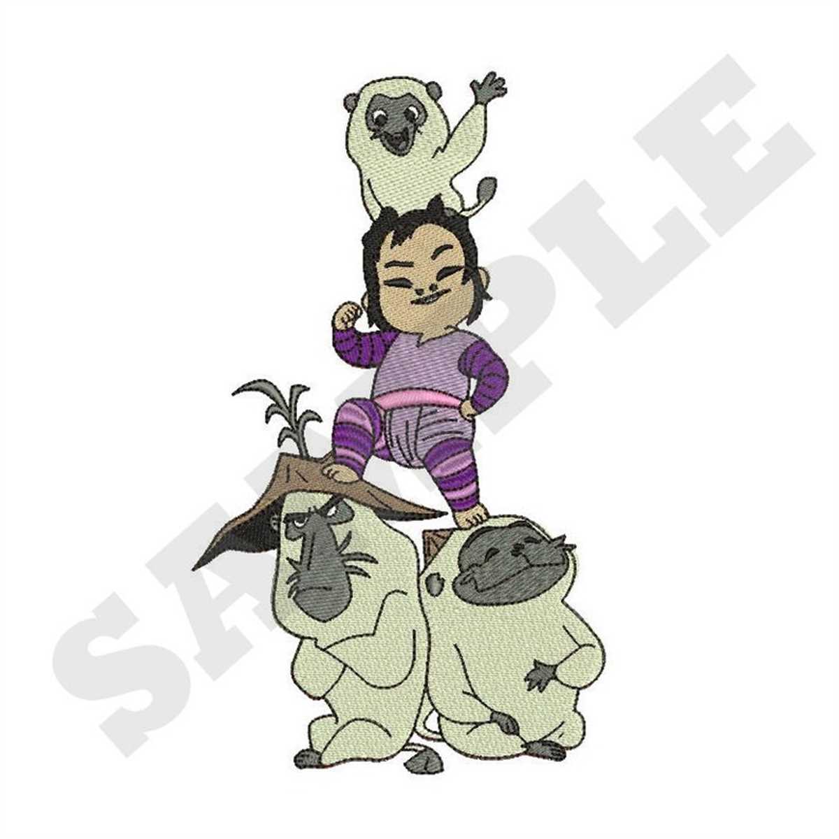 Raya and Sisu Machine Embroidery Design - Inspire Uplift