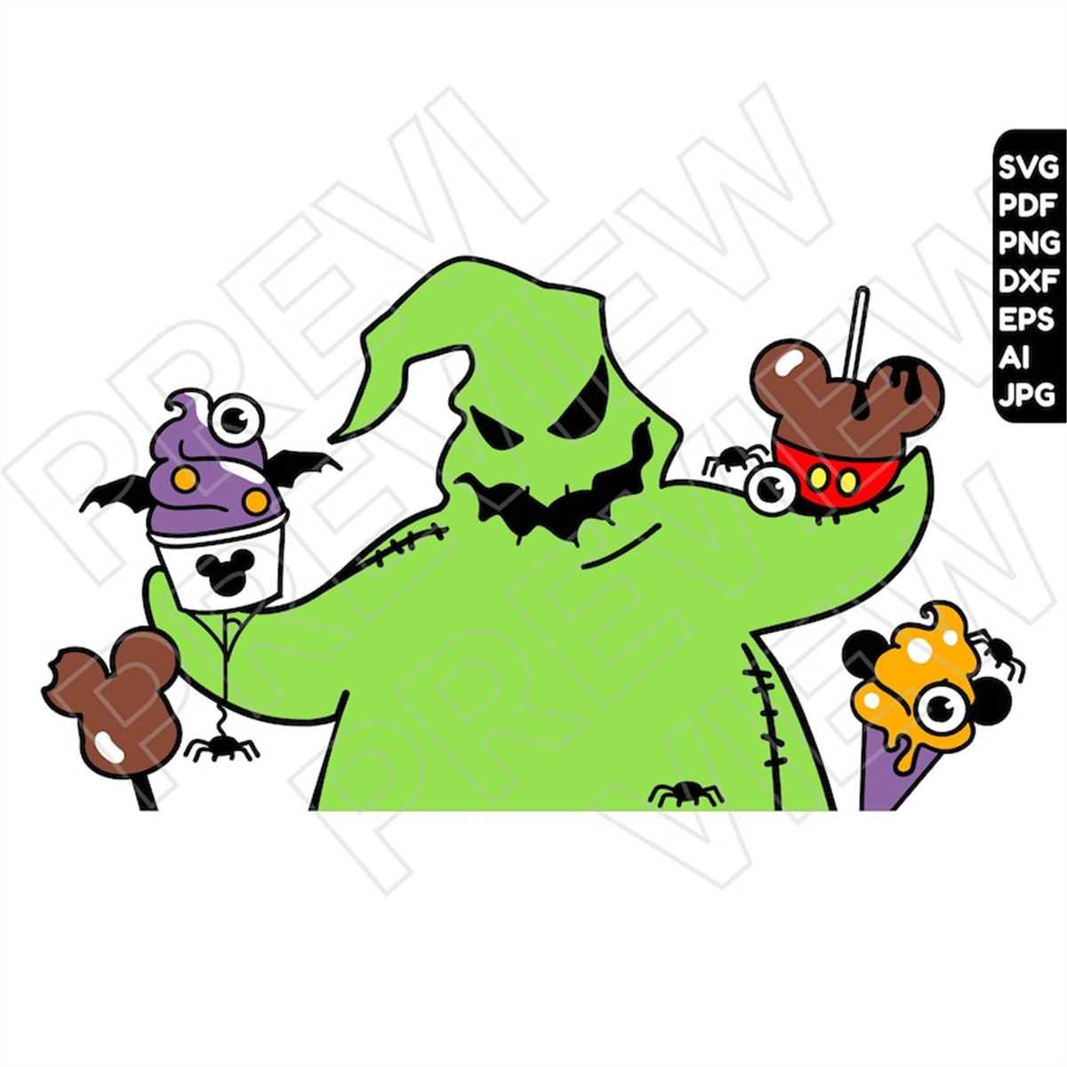 Oogie boogie SVG snacks halloween png dxf clipart ears , cut | Inspire ...