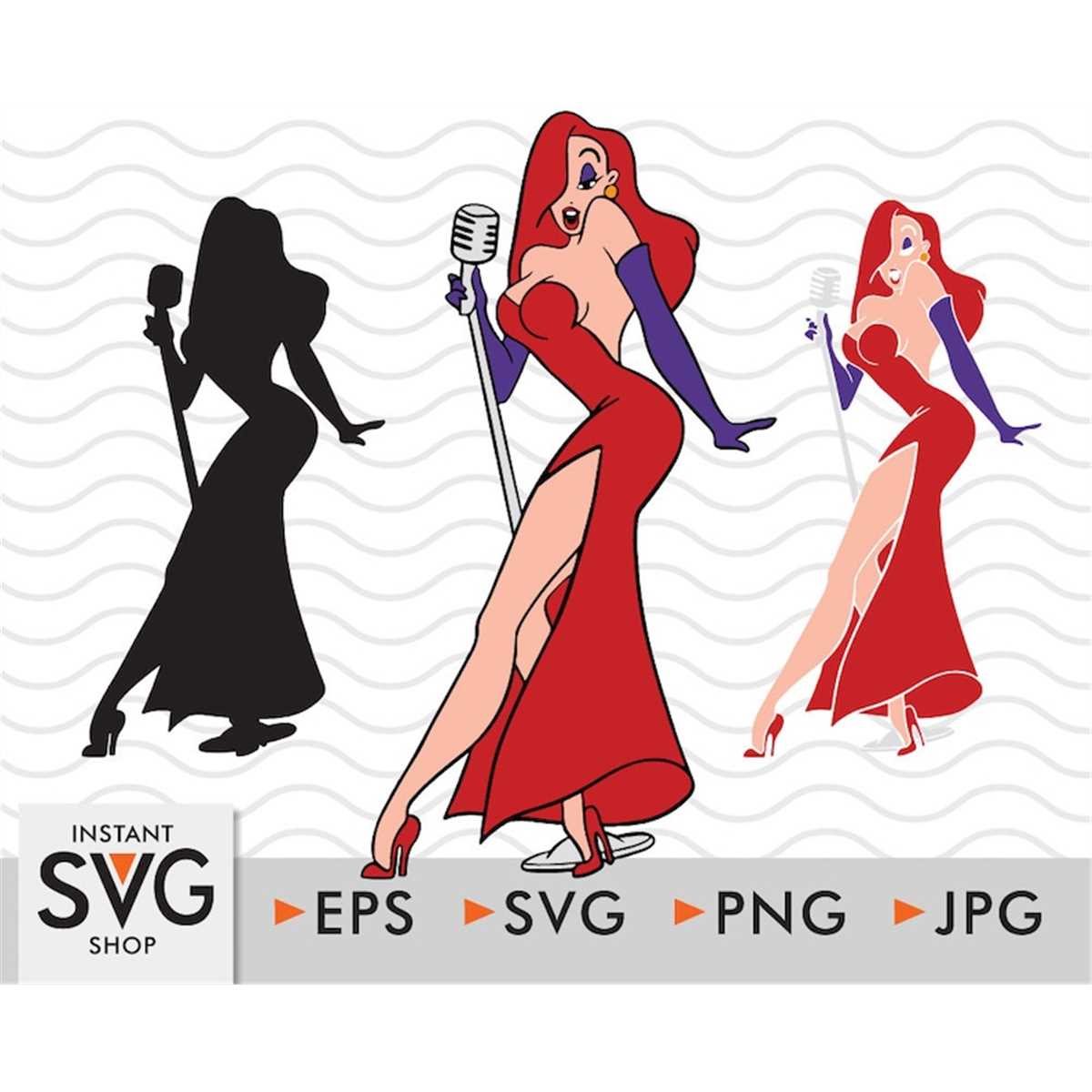 Jessica Rabbit Svg, Cricut Files, Jessica Svg, Rabbit Svg, R - Inspire ...