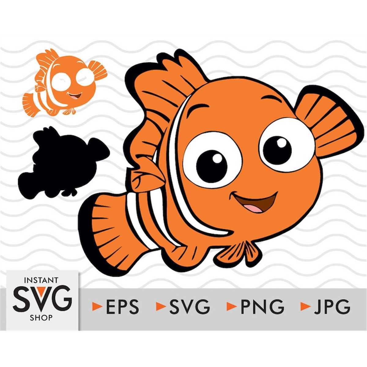 Nemo SVG, svg, Silhouette Cut File, Svg File, Cricut, Cartoo | Inspire ...