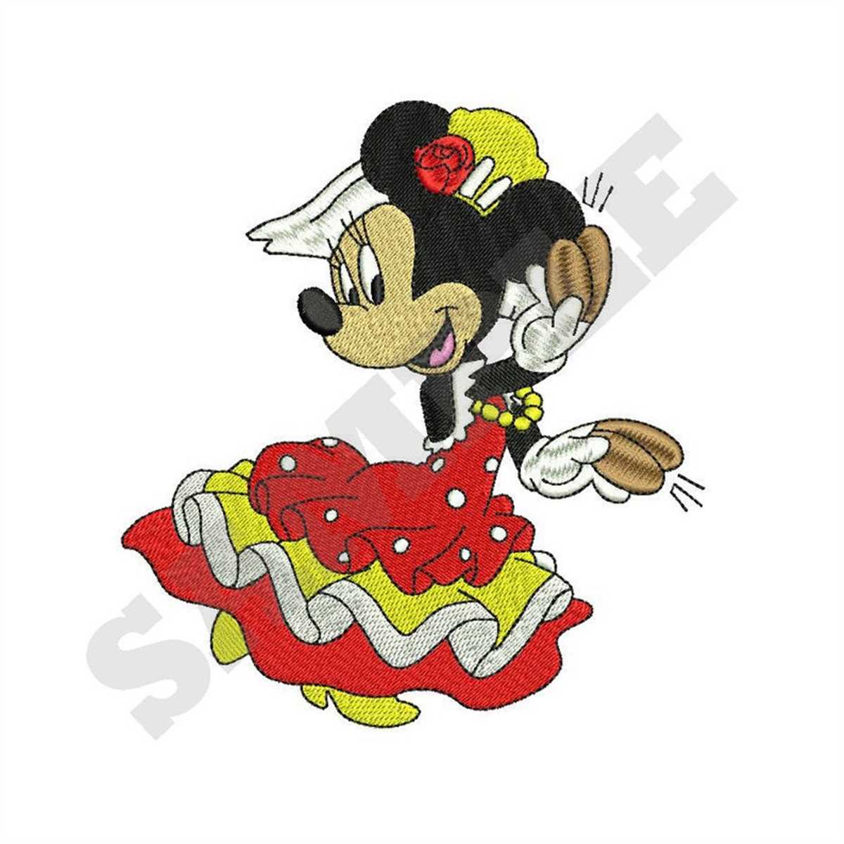 Minnie Mouse Machine Embroidery Design | Inspire Uplift