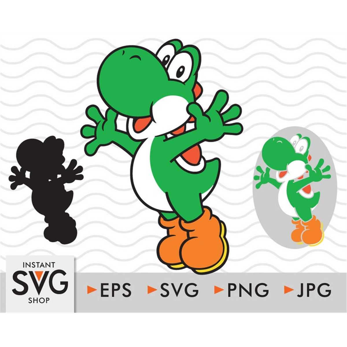 Yoshi SVG, PNG, jpg, Yoshi svg, Cricut, Silhouette Cameo, Cu - Inspire ...