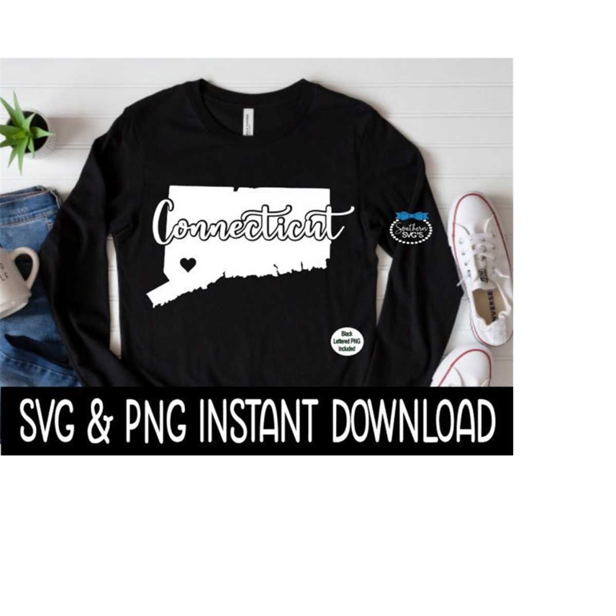 Connecticut SVG, Connecticut PNG, Instant Download, Cricut C | Inspire ...