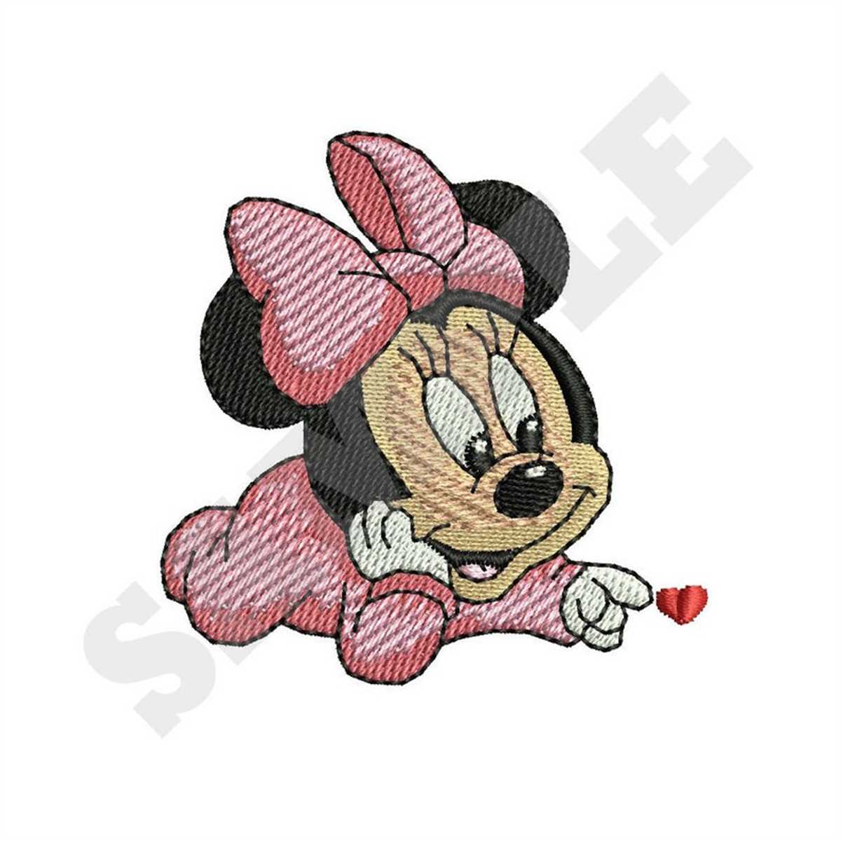 Baby Minnie Mouse Embroidery Design | Inspire Uplift