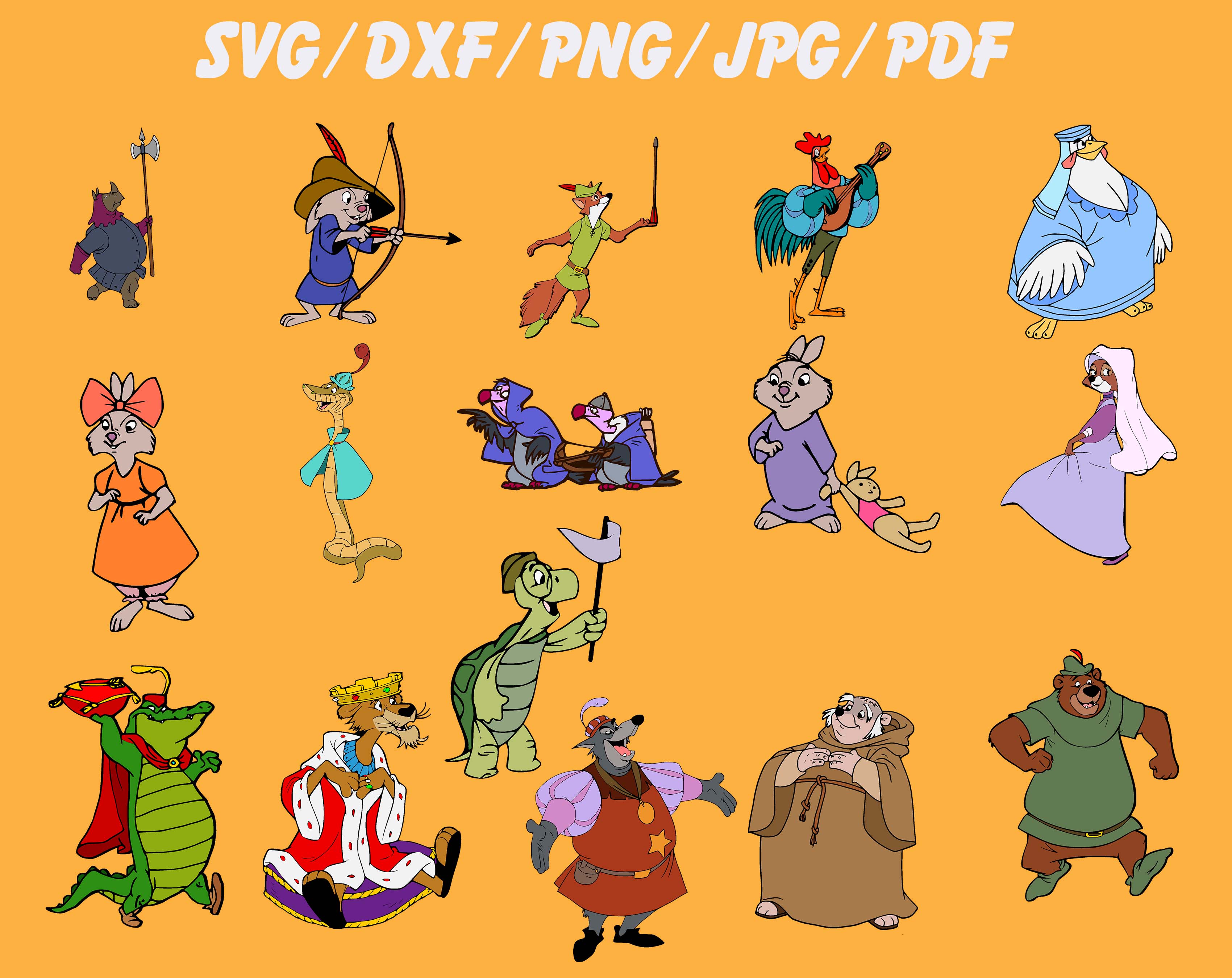 Robin Hood SVG, Robin Hood Bundle SVG, PNG, DXF, PDF, JPG,.. | Inspire ...