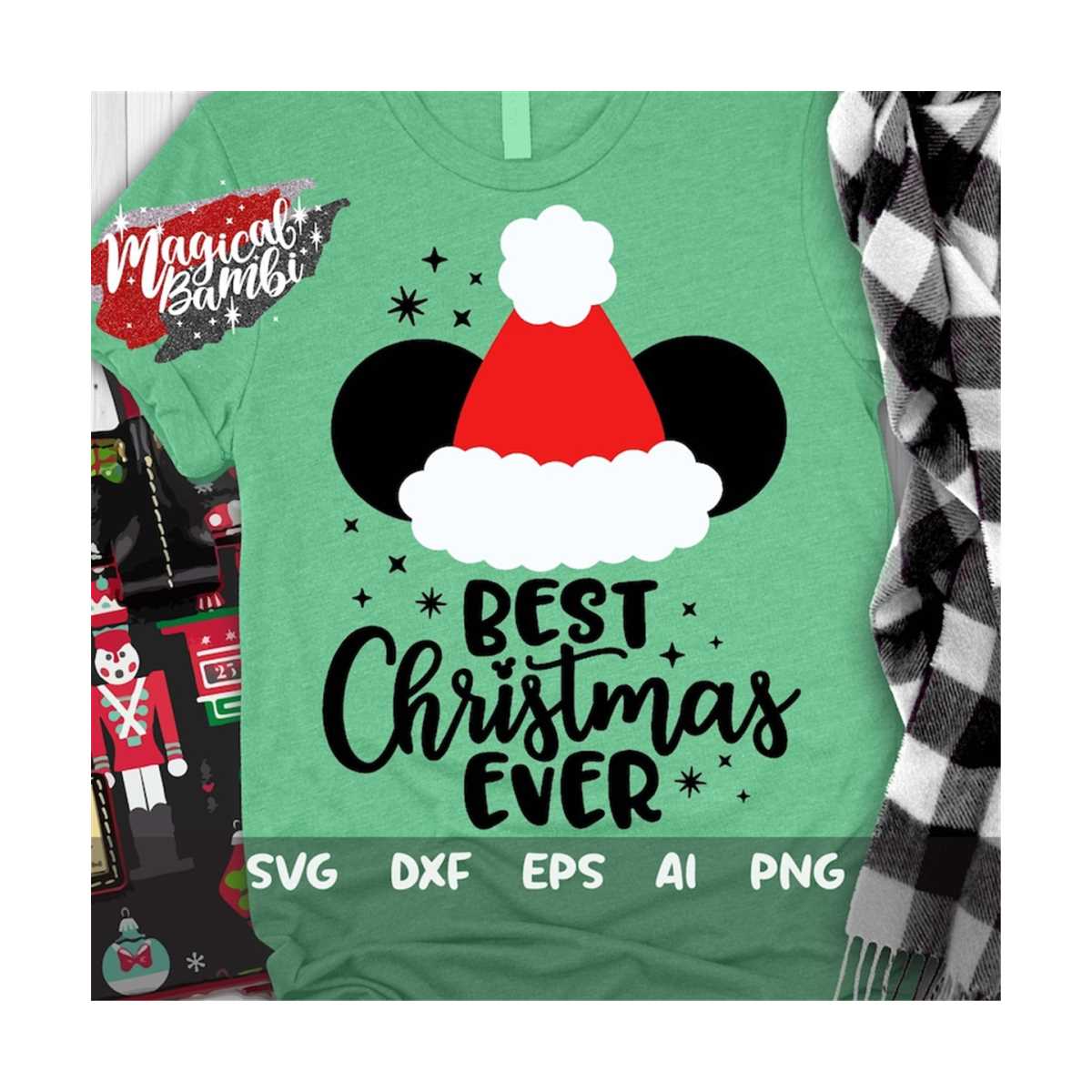 Best Christmas Ever SVG, Santa Mouse Svg, Christmas Svg, Chr | Inspire ...