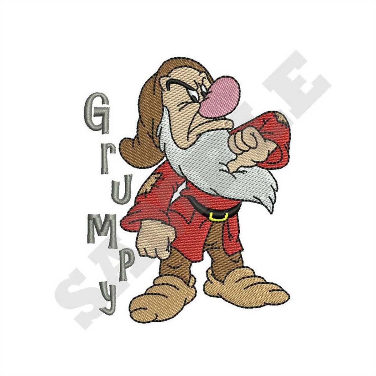 Grumpy Machine Embroidery Design | Inspire Uplift