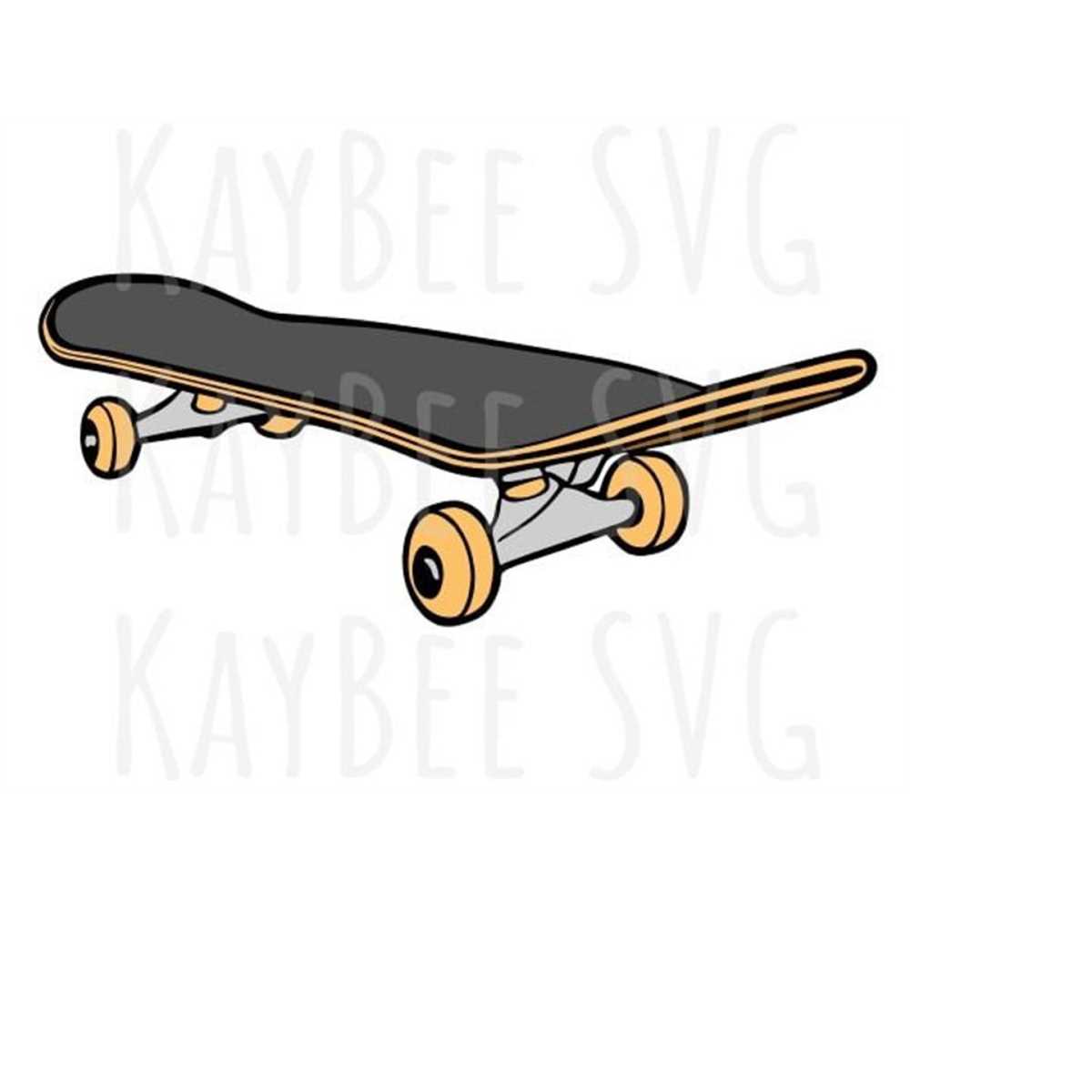 Skateboard SVG PNG Jpg Clipart Digital Cut File Download for - Inspire ...