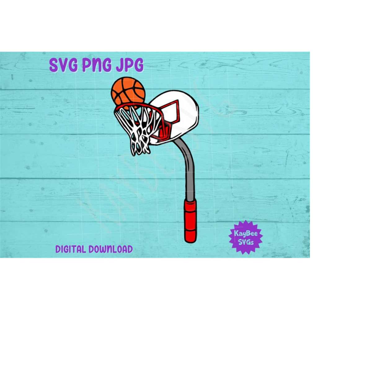 Basketball Hoop/Goal SVG PNG JPG Clipart Digital Cut File Do | Inspire ...