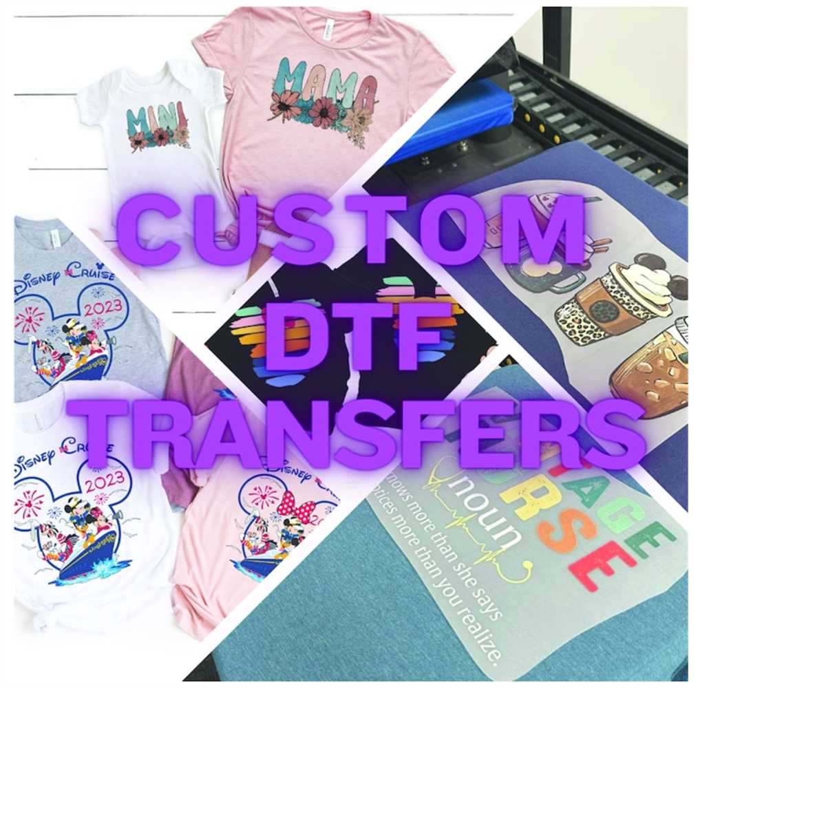 DTF Transfers, DTF transfers ready for press, DTF prints, Dt | Inspire Uplift