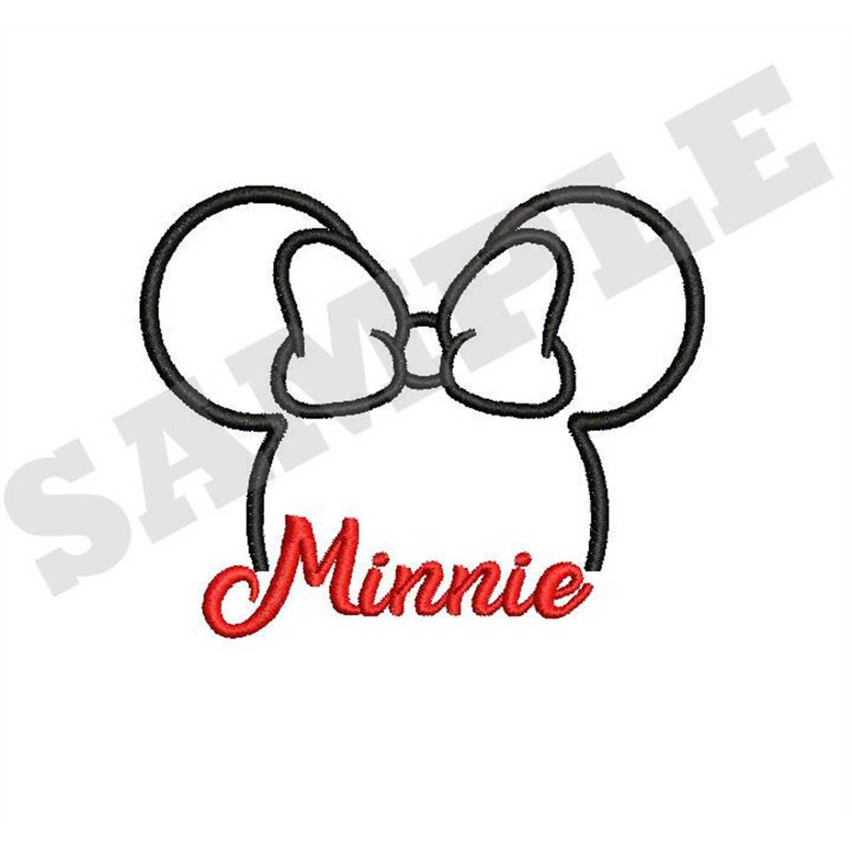 Minnie Mouse Ears - Machine Embroidery Designs | Inspire Uplift