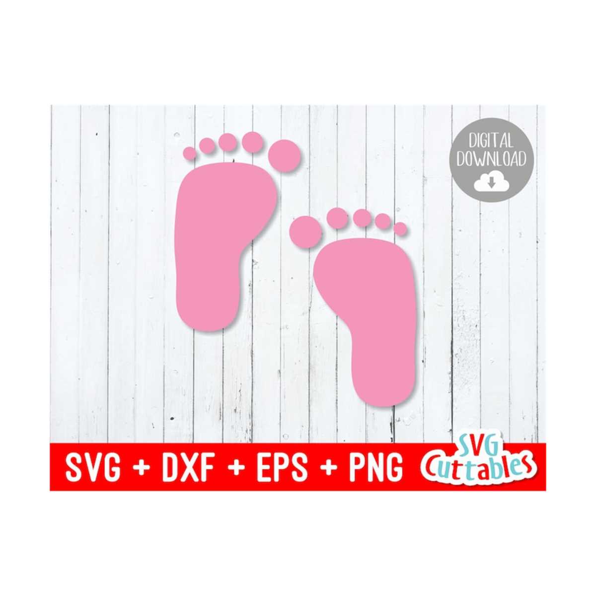 Baby svg, Baby feet svg, dxf, eps, png, Baby foot print svg, | Inspire ...