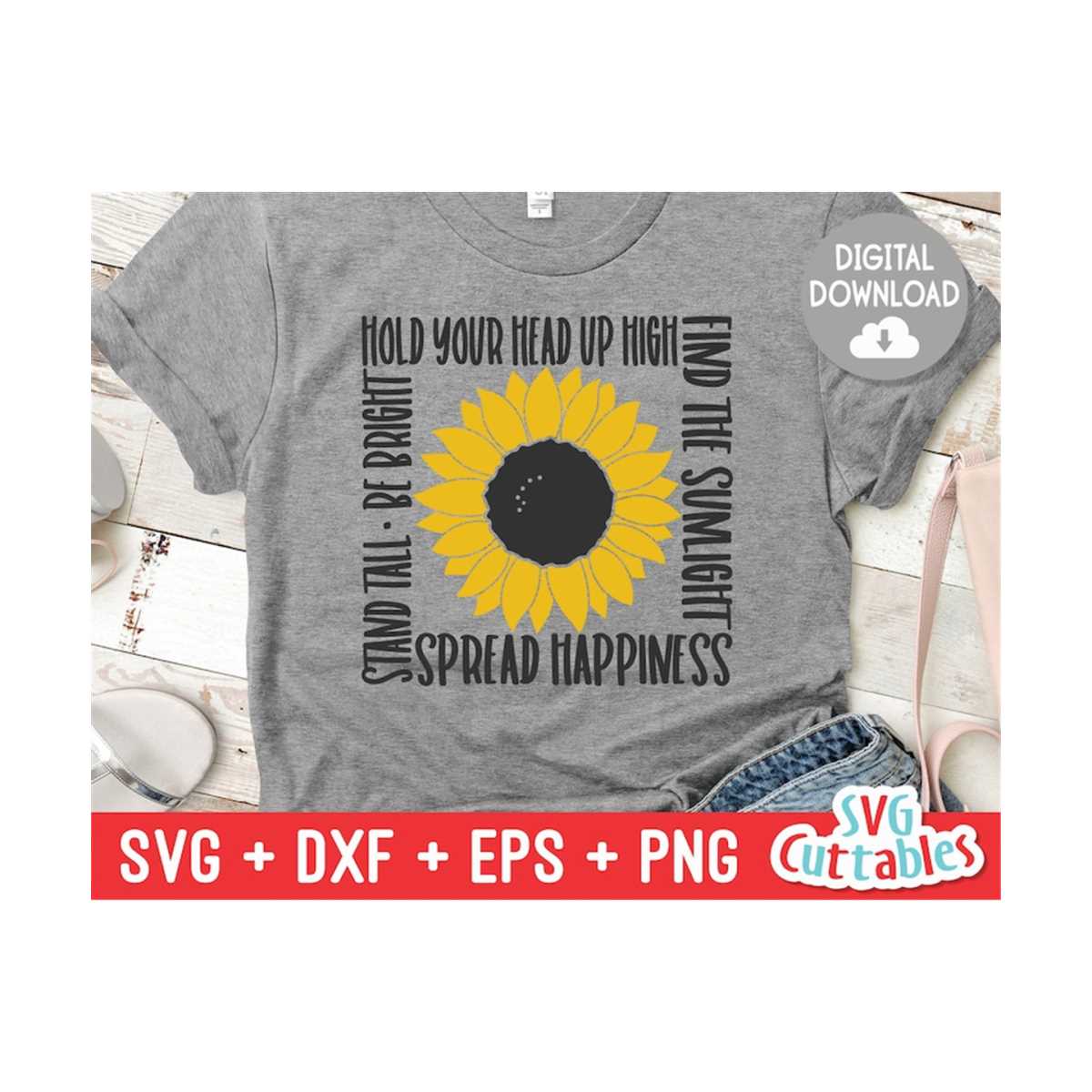 Sunflower svg Cut File - Summer - svg - dxf - eps - png - Q | Inspire Uplift