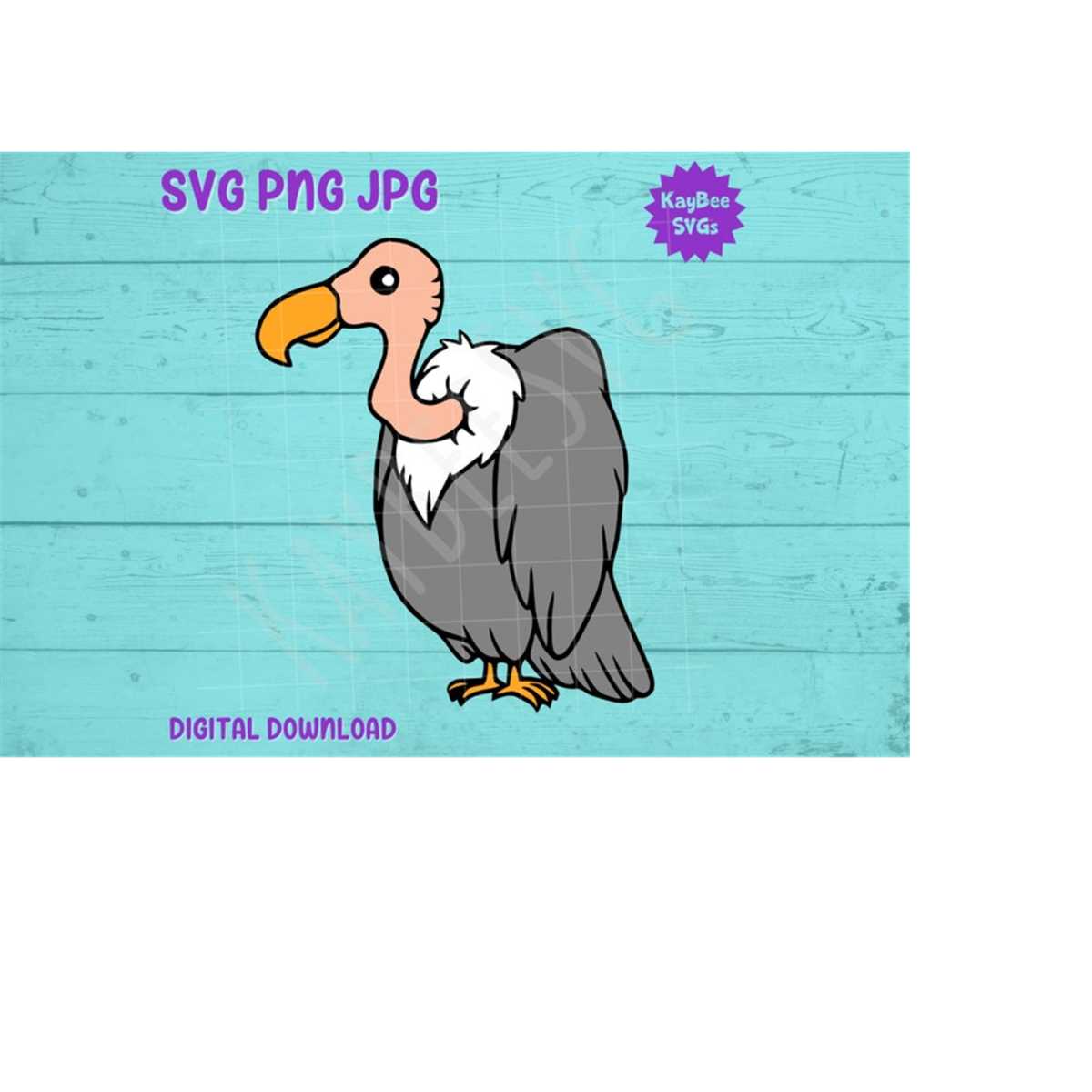 Vulture SVG PNG JPG Clipart Digital Cut File Download for Cr - Inspire ...