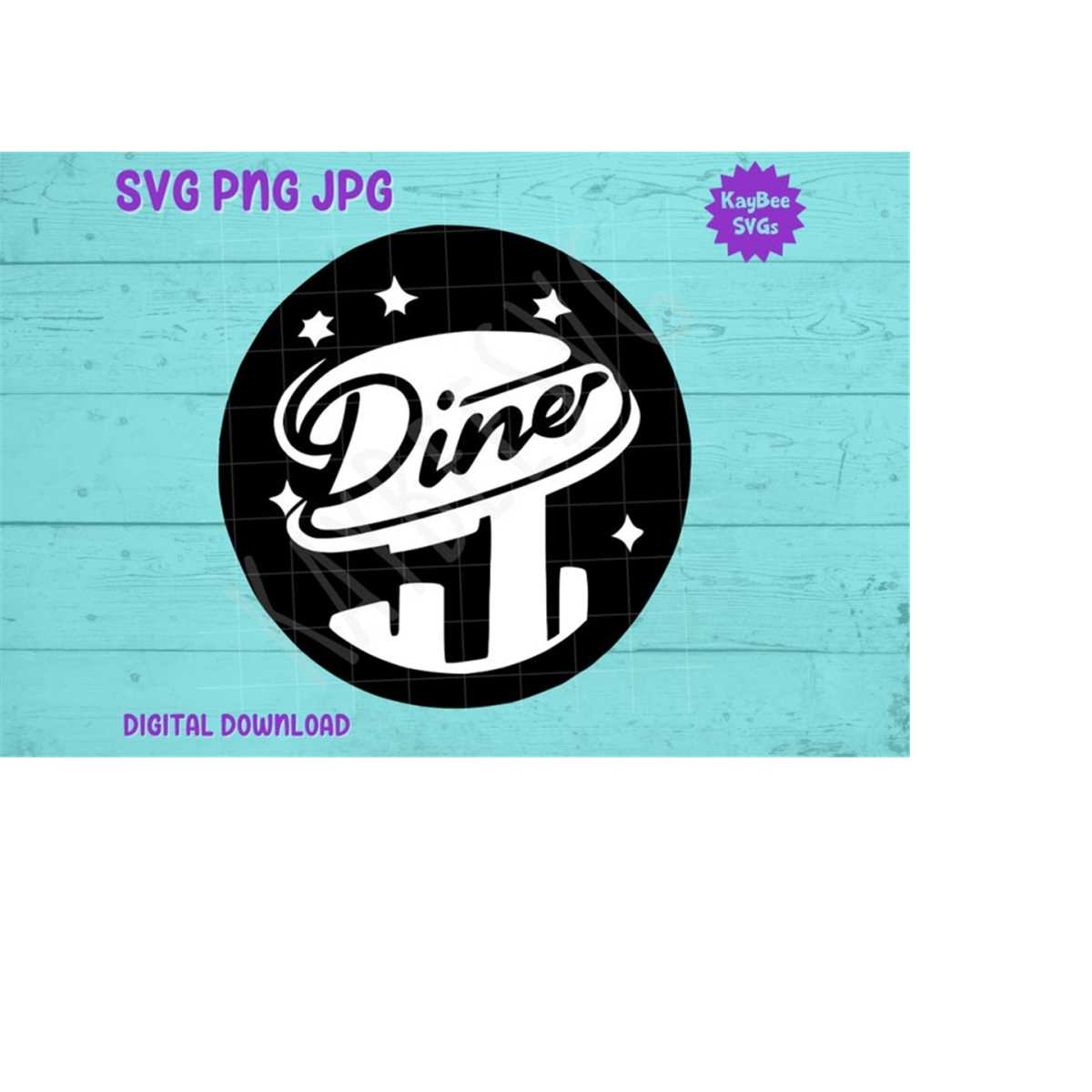 Diner Sign SVG PNG JPG Clipart Digital Cut File Download for | Inspire ...