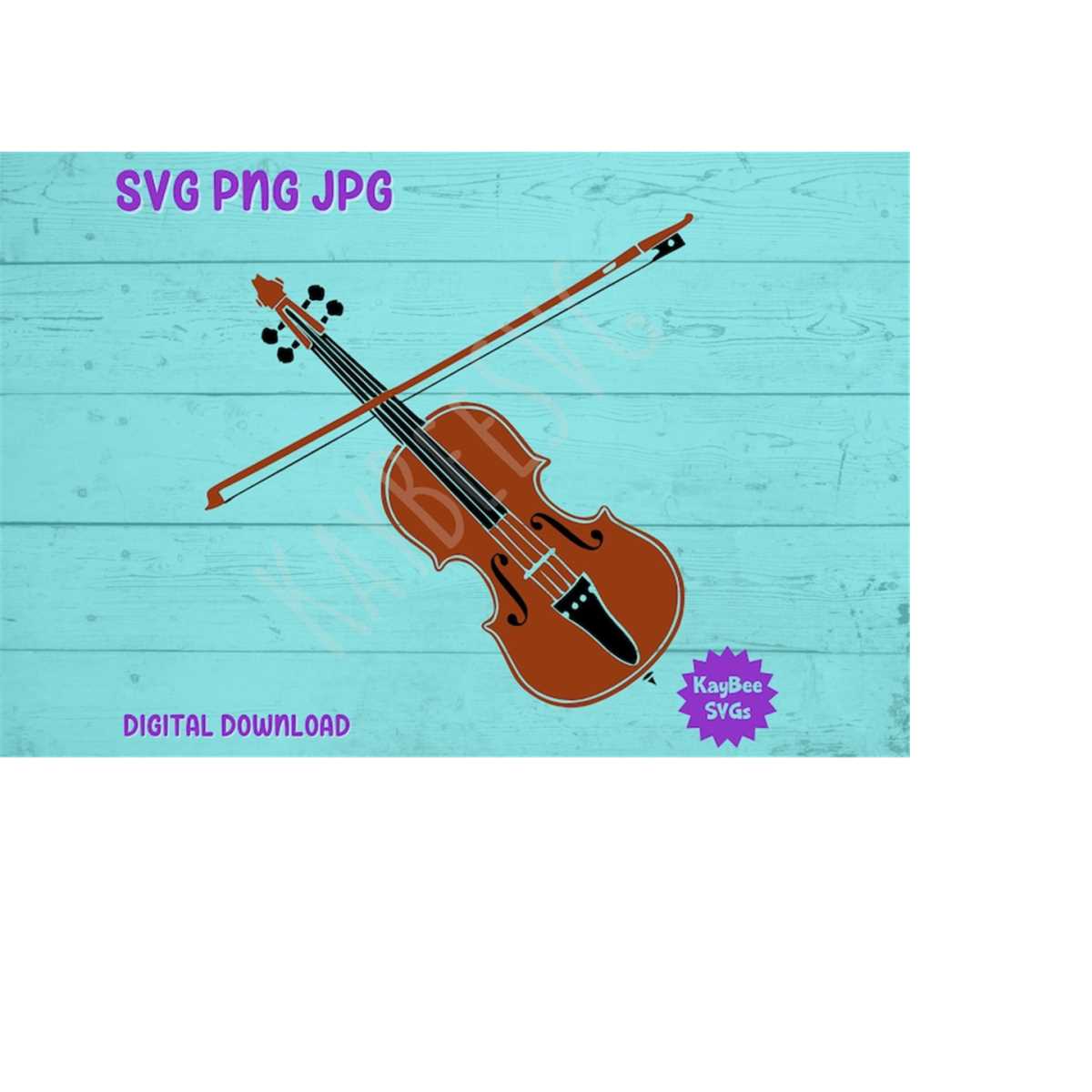 Violin SVG PNG JPG Clipart Digital Cut File Download for Cri - Inspire ...