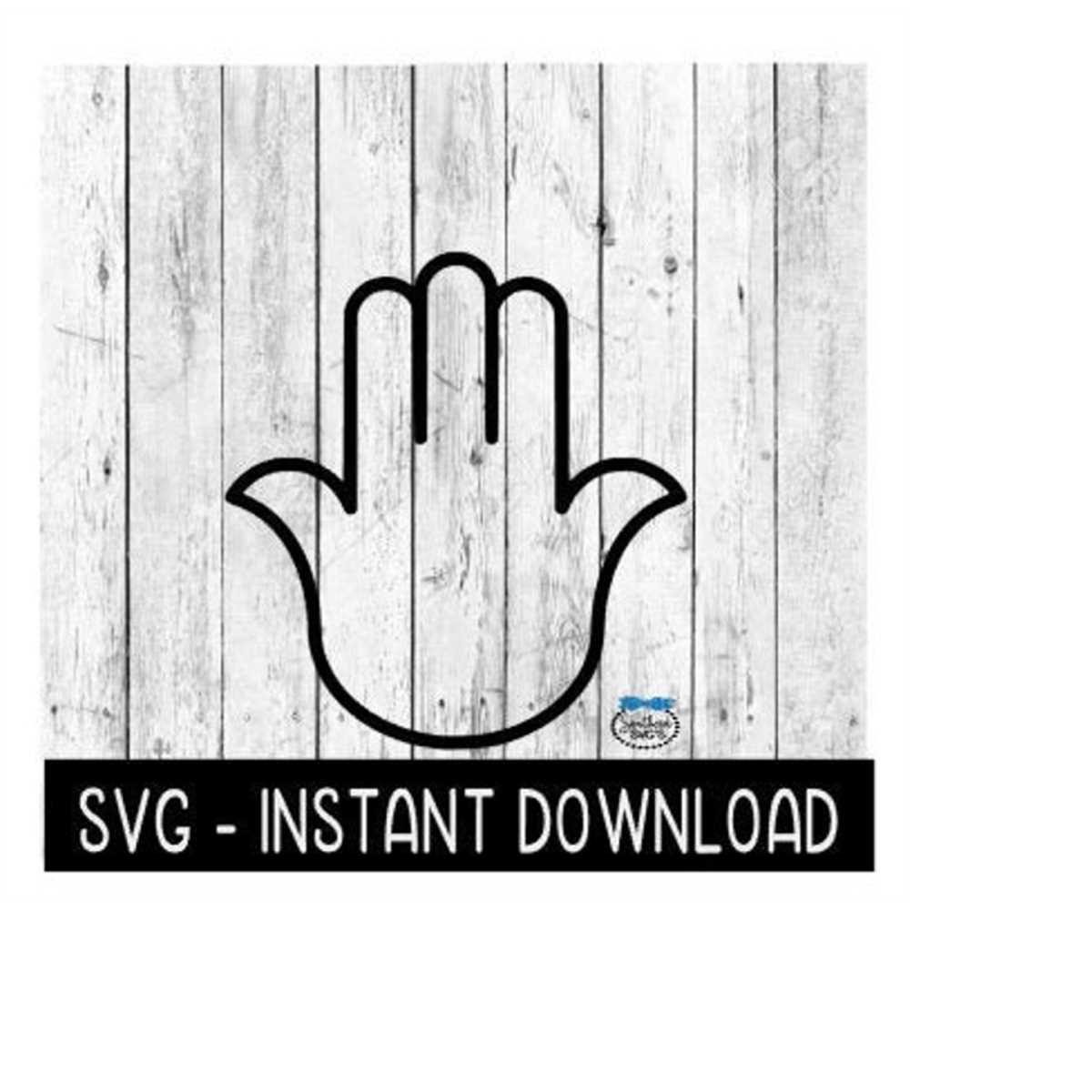Hamsa Hand SVG, Hand Of Fatima SVG, Evil Eye SVG, Instant Do | Inspire ...