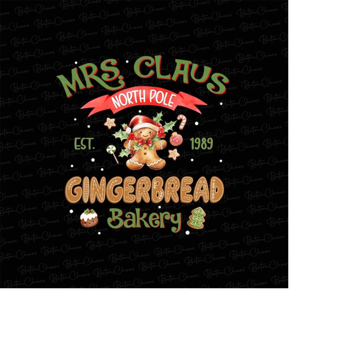 Mrs Claus Gingerbread Bakery PNG, Christmas png, Holiday png | Inspire ...