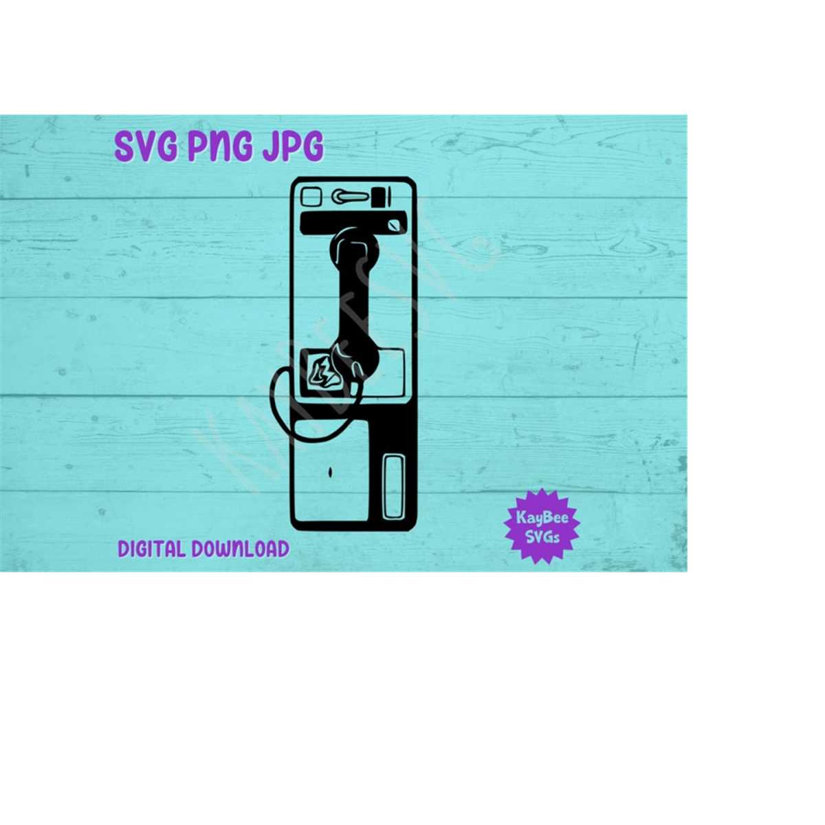Public Pay Phone SVG PNG JPG Clipart Digital Cut File Downlo - Inspire ...