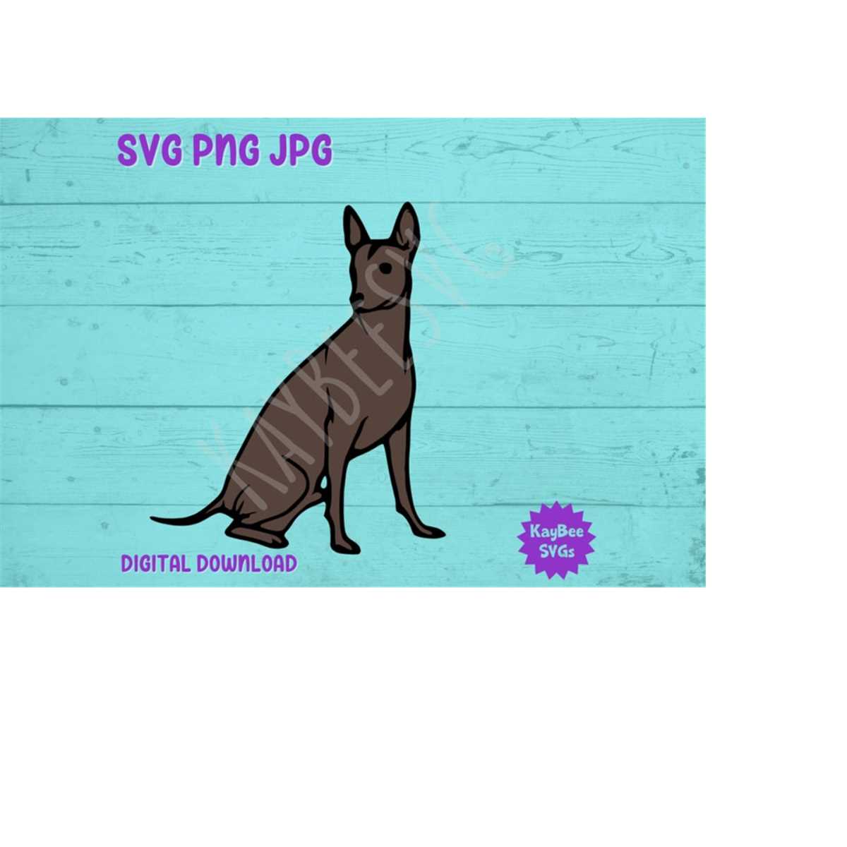 Xoloitzcuintli Xolo Dog SVG PNG JPG Clipart Digital Cut File - Inspire ...
