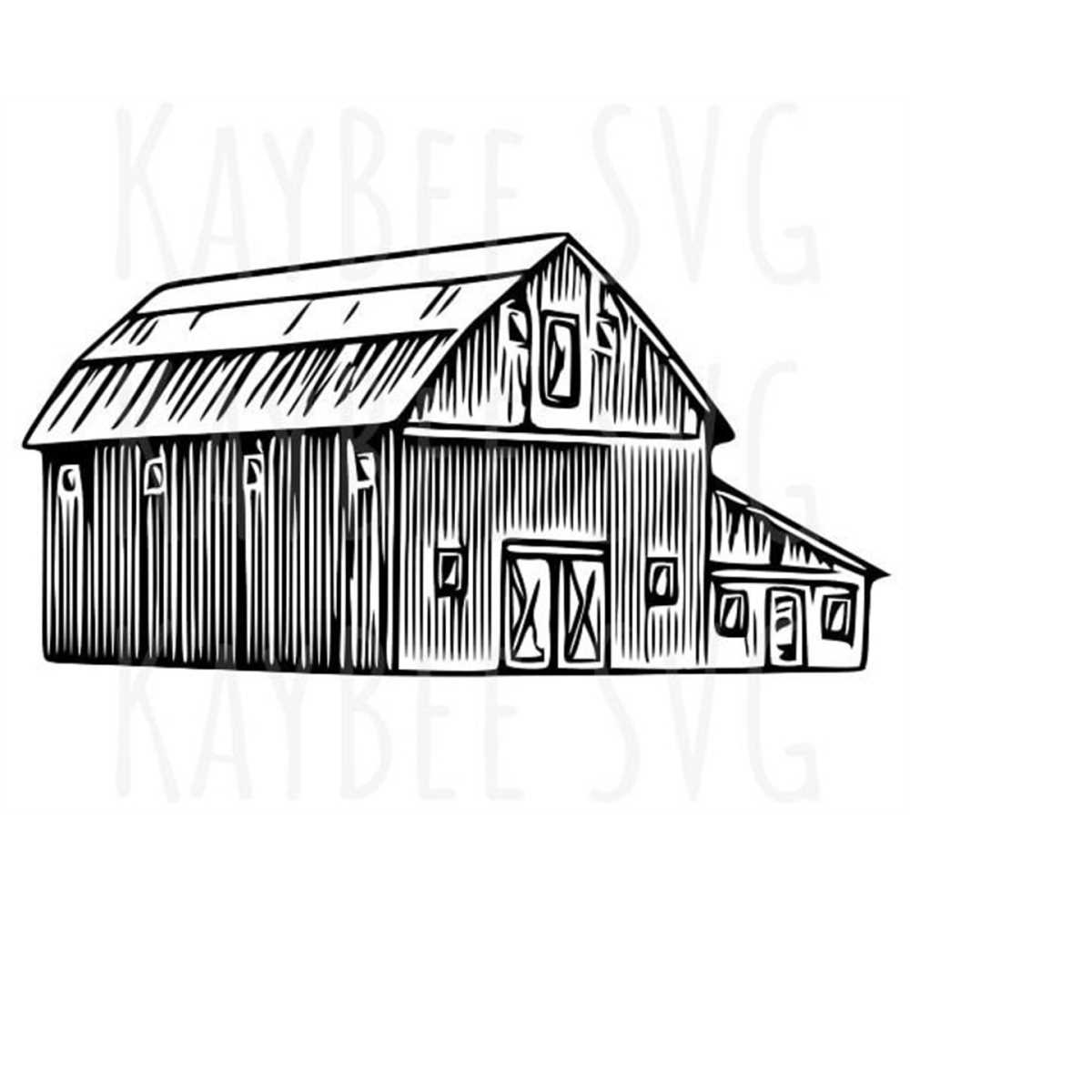 Farm Barn SVG PNG Jpg Clipart Digital Cut File Download for - Inspire ...