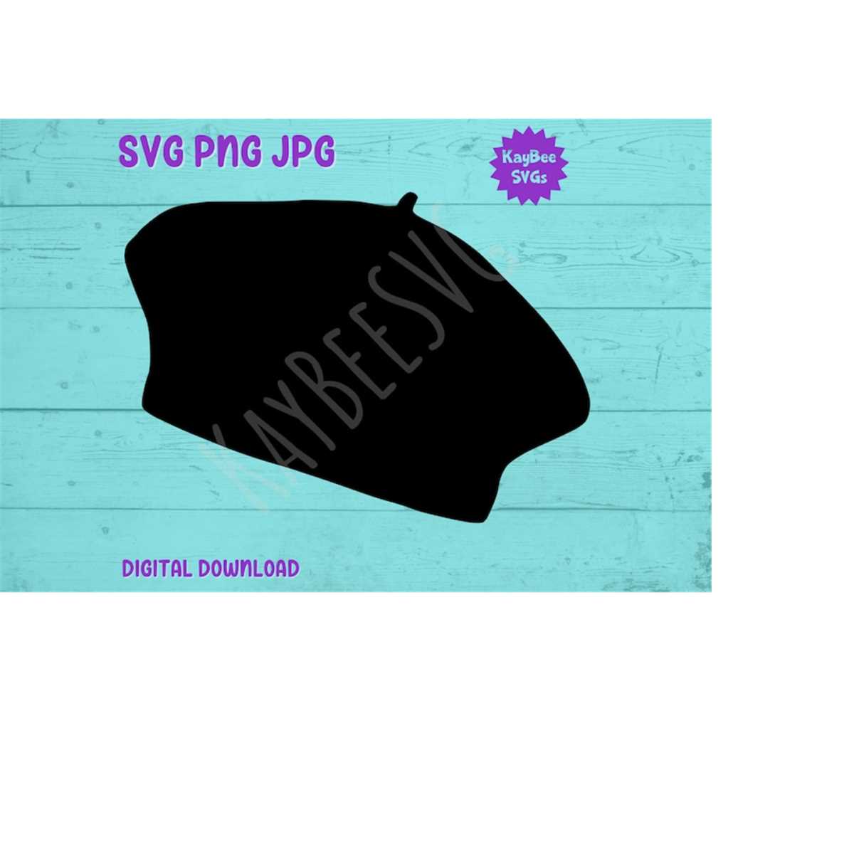 Beret SVG PNG JPG Clipart Digital Cut File Download for Cric - Inspire ...
