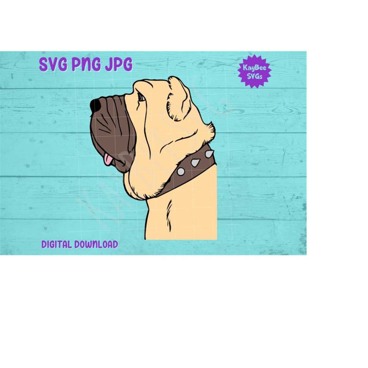 Shar Pei Dog SVG PNG JPG Clipart Digital Cut File Download f - Inspire ...