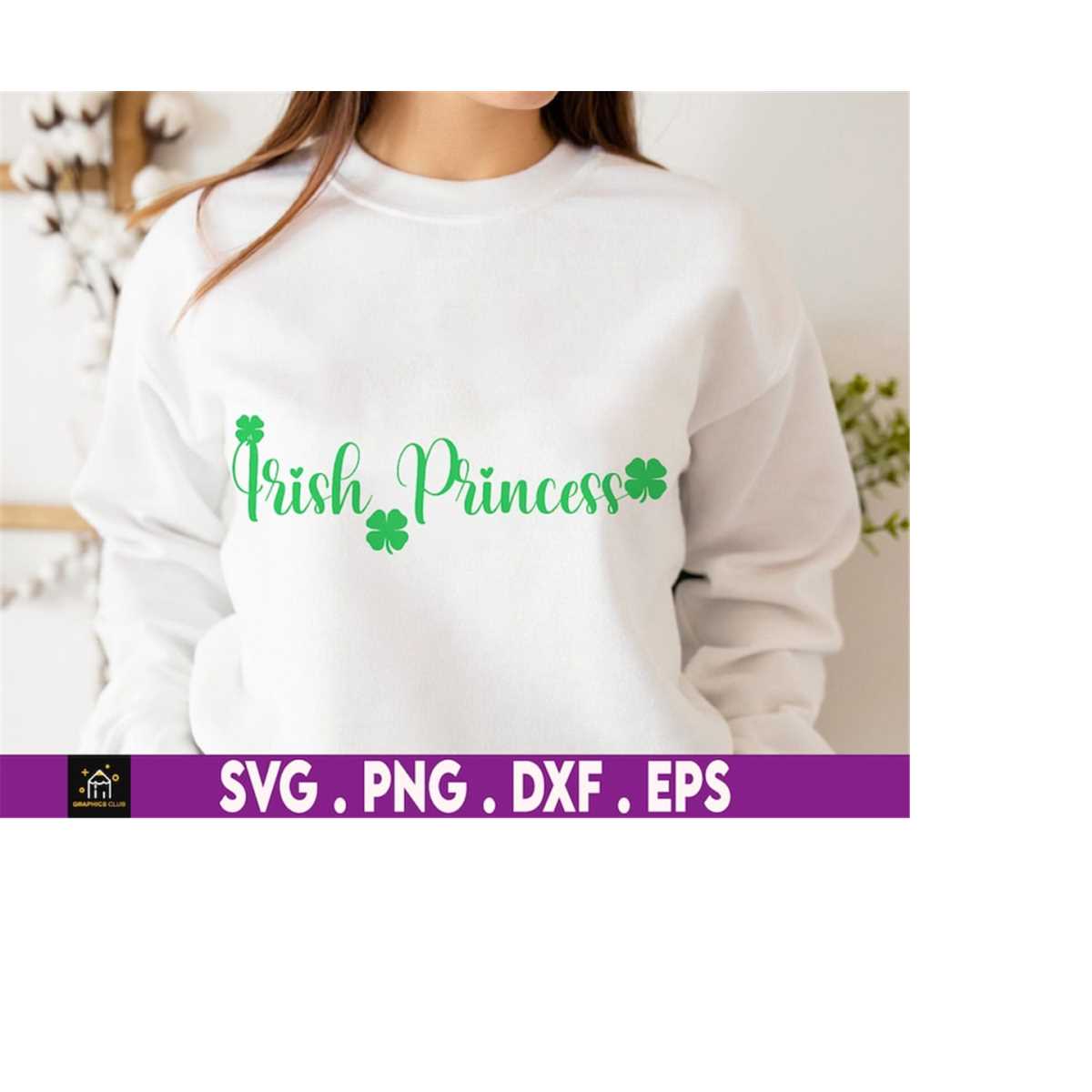 Irish Princess Shamrock Svg, 4 Leaf Clover, Irish Svg, Lepre | Inspire ...