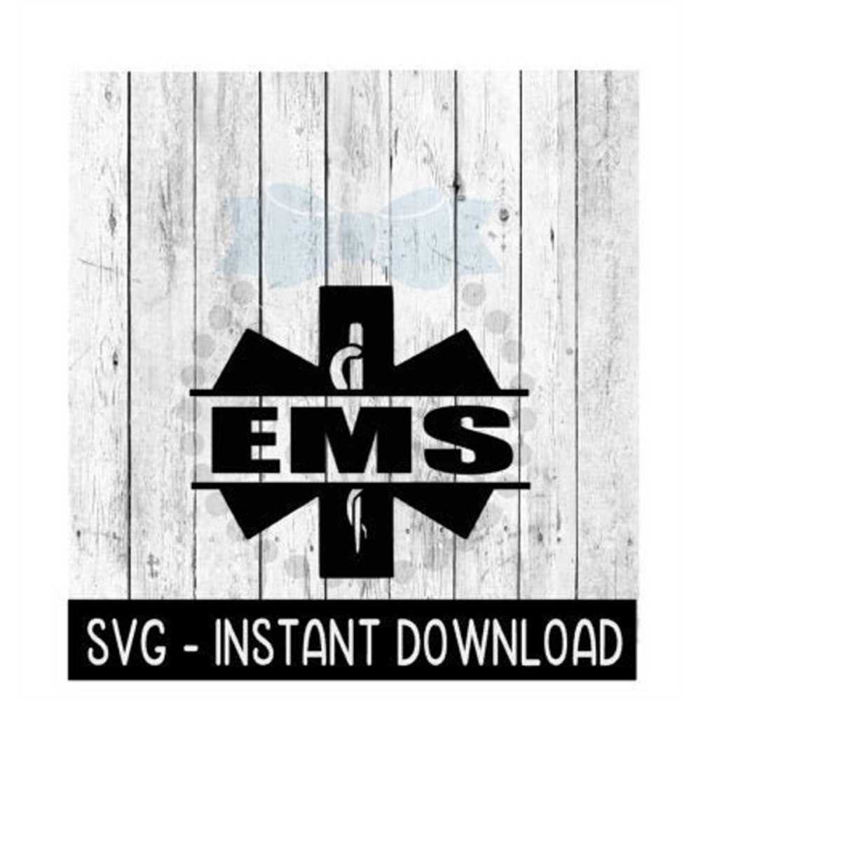 EMS Medical Symbol SVG, Emergency Symbol Split Frame SVG Fil | Inspire ...
