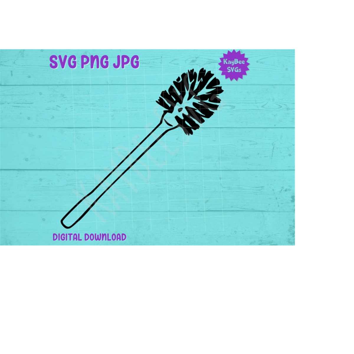 Toilet Brush SVG PNG Jpg Clipart Digital Cut File Download f - Inspire ...