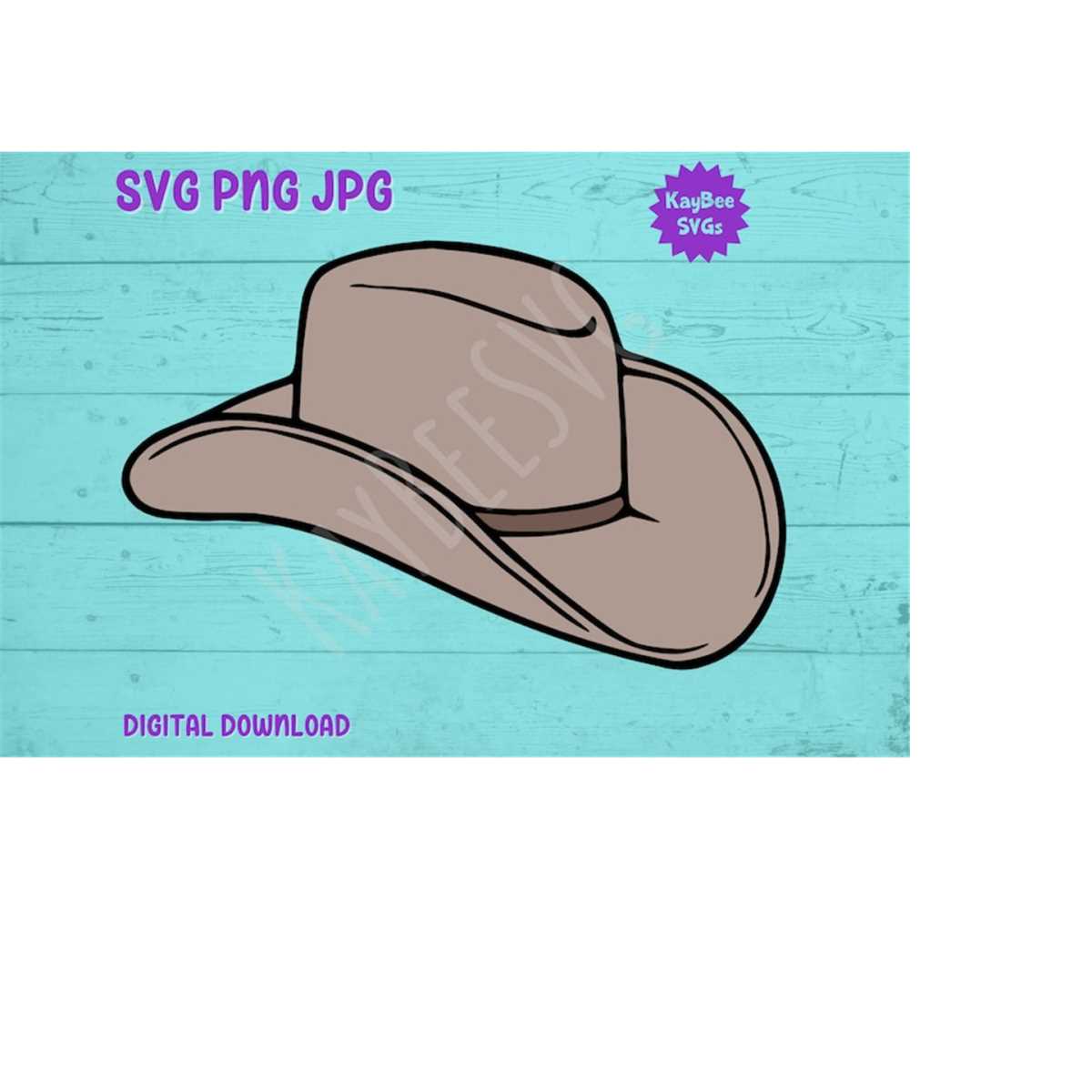 Cowboy Hat SVG PNG JPG Clipart Digital Cut File Download for - Inspire ...