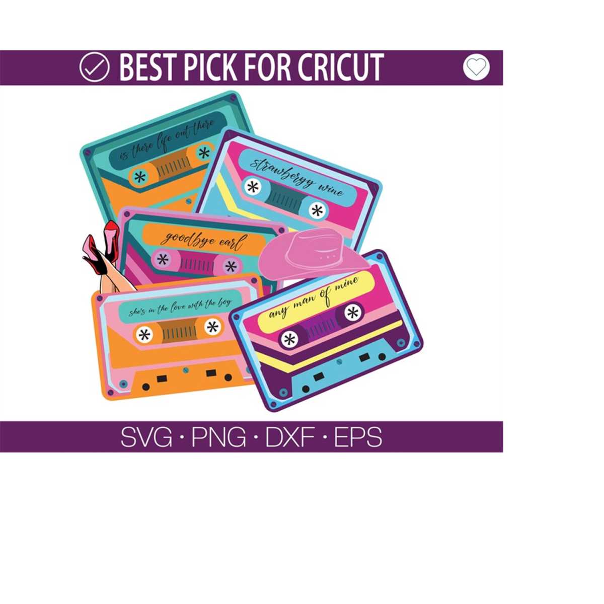 90s Country Cassette Tapes Svg, Retro Sublimations, Western - Inspire ...
